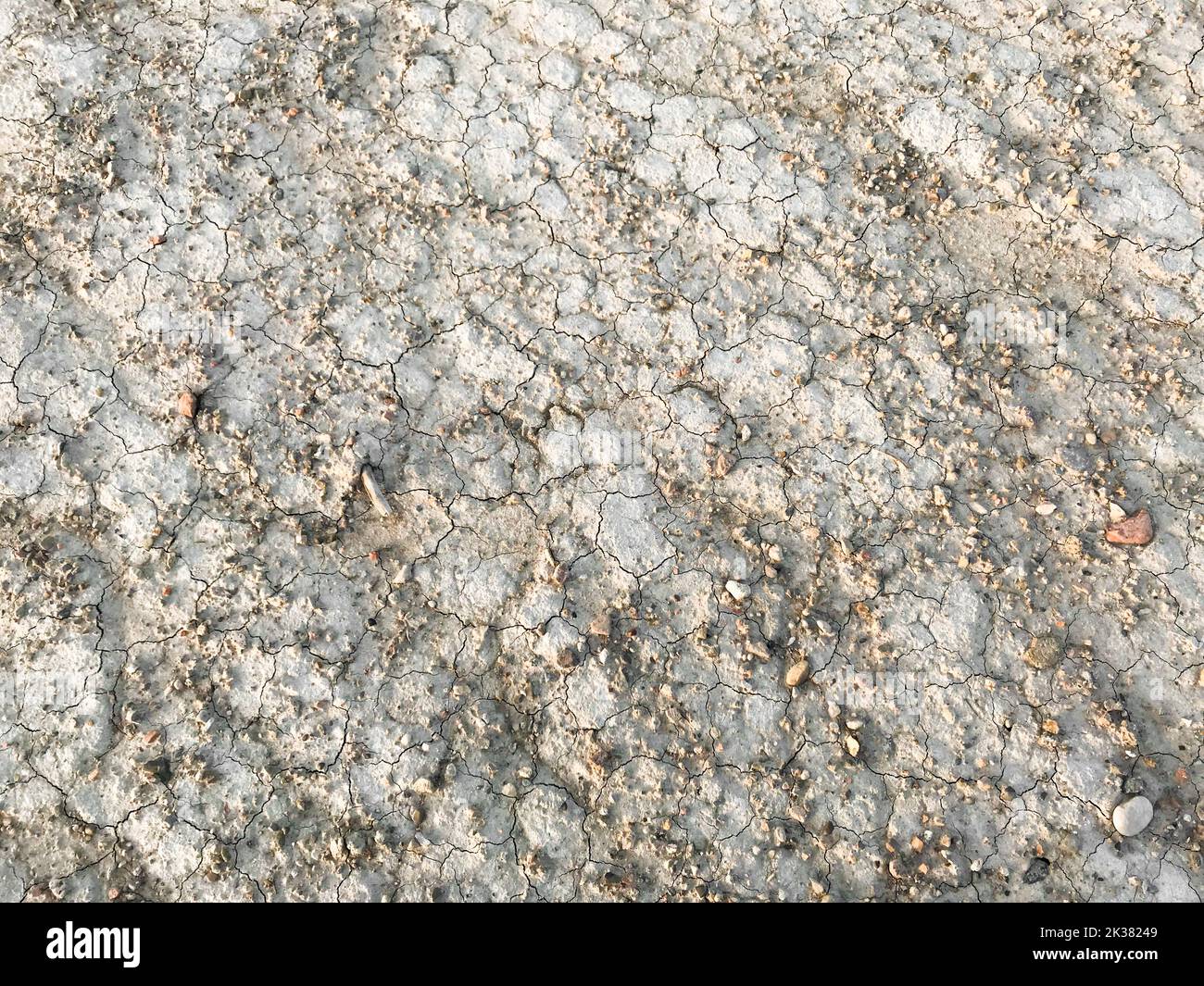 Dry cracked earth. Drought. The dried-up bottom of the lake. Abstract ...