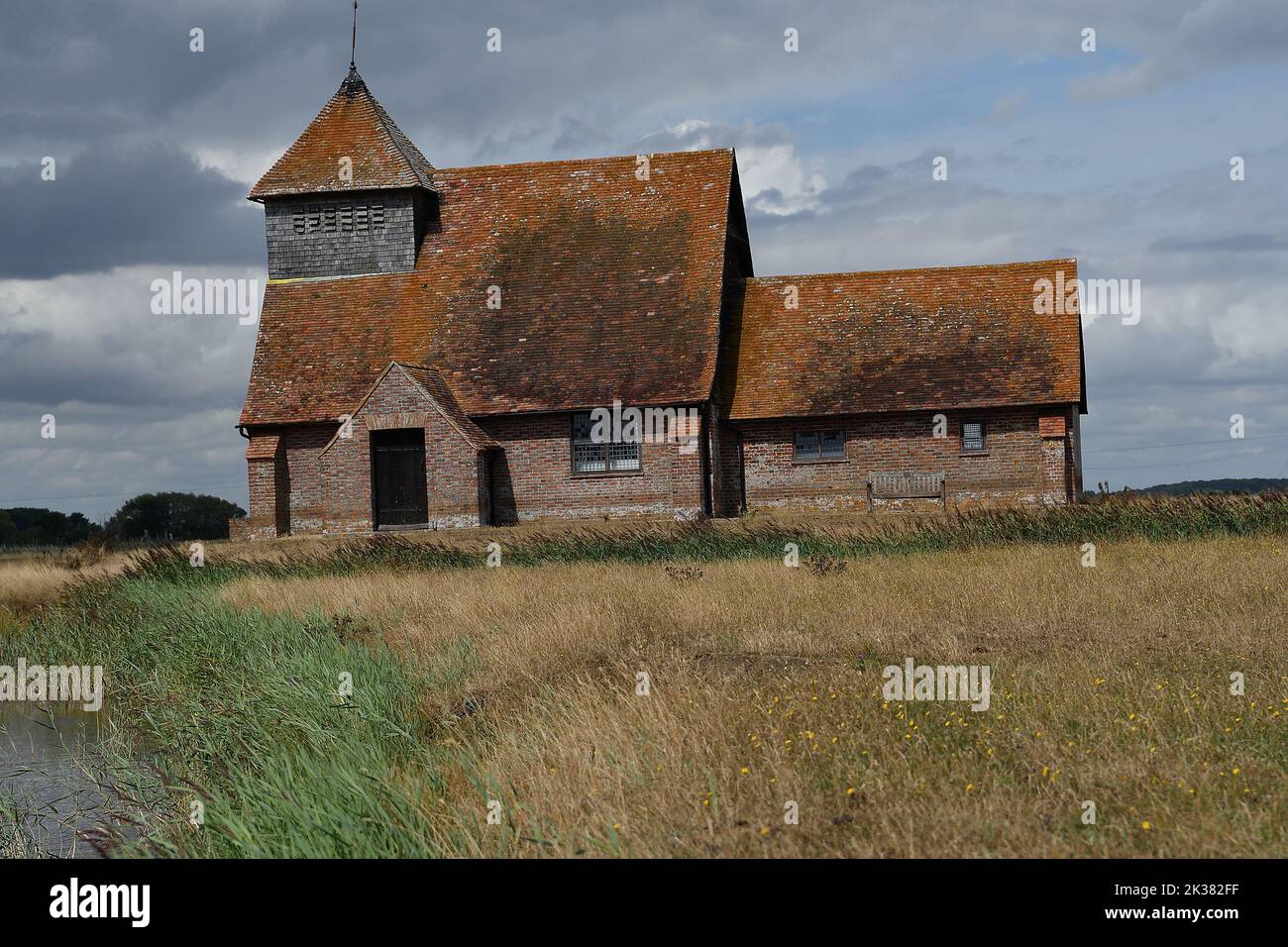 St Thomas Becket Church Romney Marsh Kent uk Stock Photo - Alamy