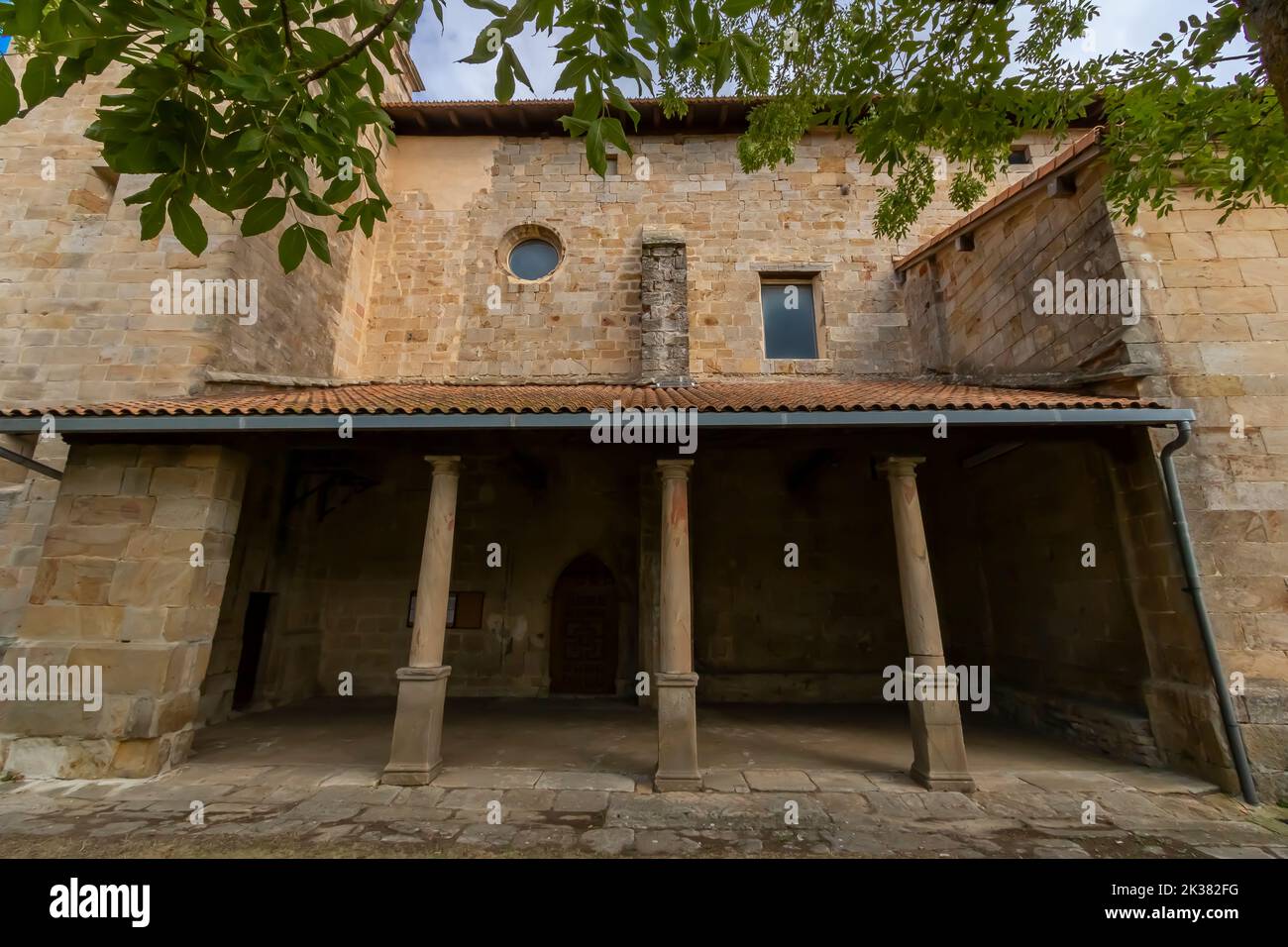 Church of San Joan Eliza, Albeniz village in Alava province, Spain ...