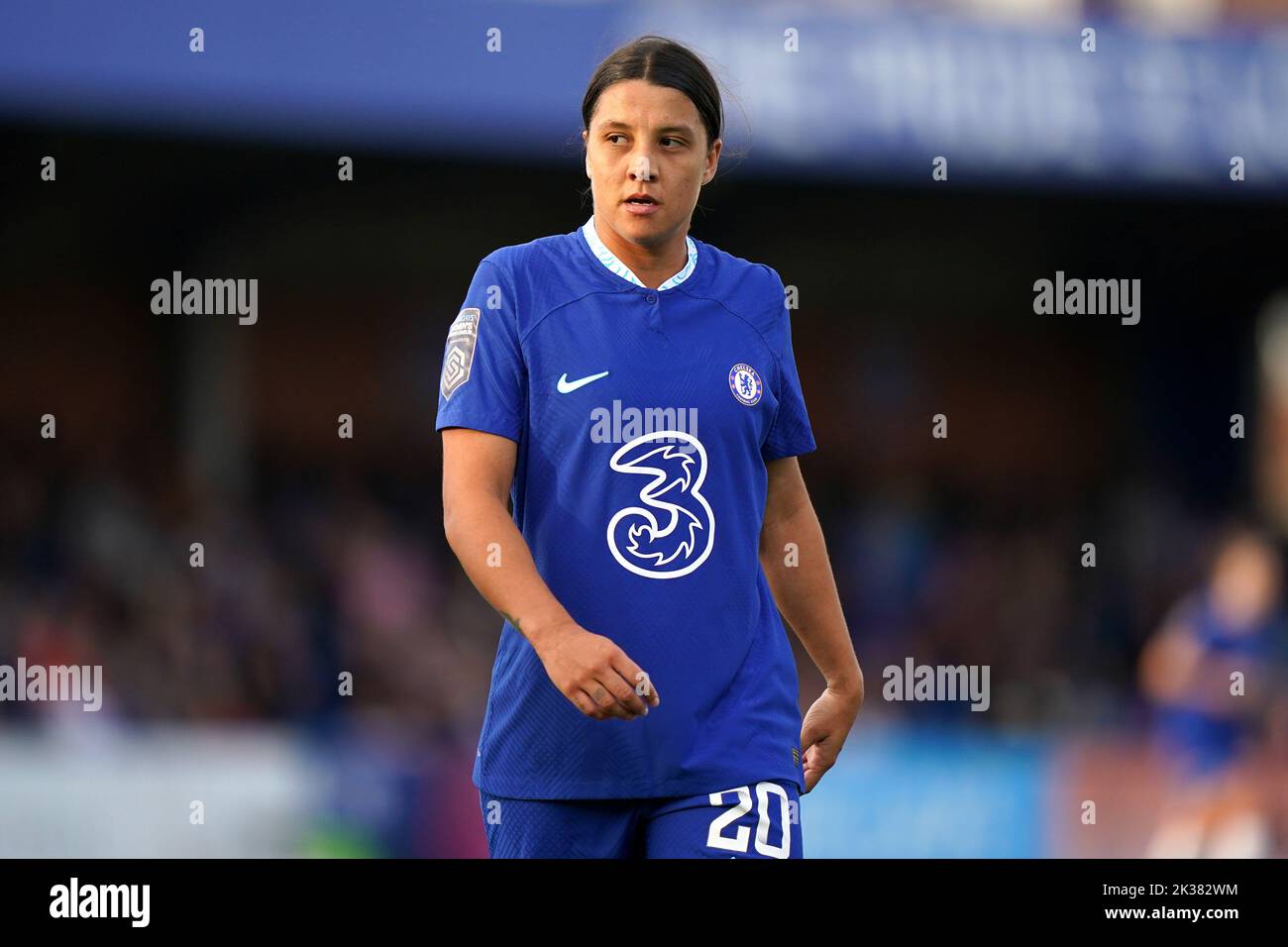 Chelsea's Sam Kerr in action during the Barclays Women's Super League ...