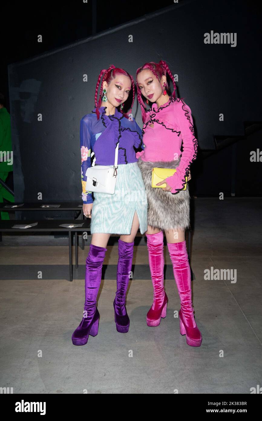 Amy , Aya Milan Fashion Week - Women S/S 2023 MSGM Fashion Show - Front ...