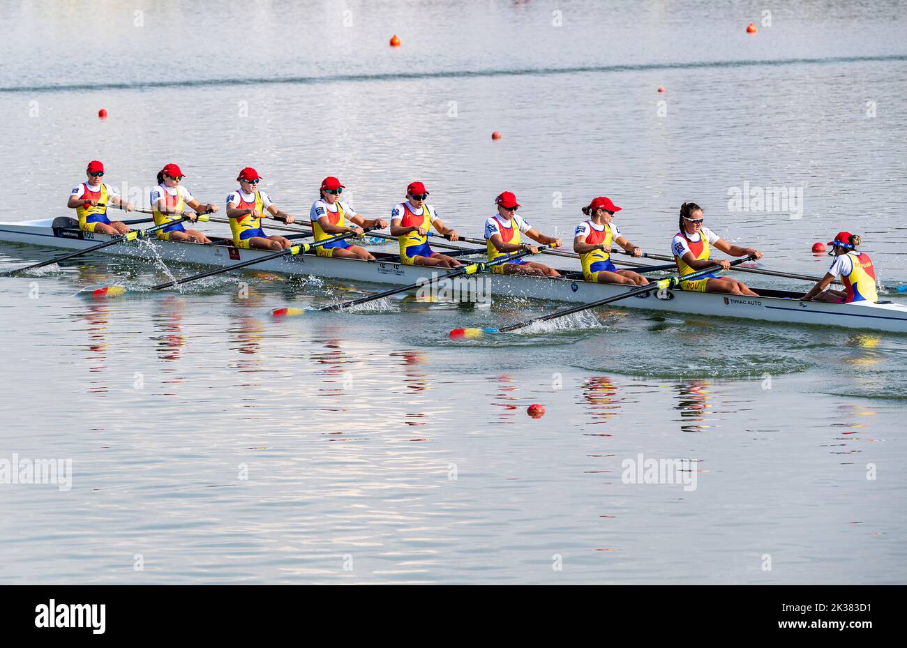Racice, Czech Republic. 25th Sep, 2022. Magdalena Rusu, Iuliana Buhus ...