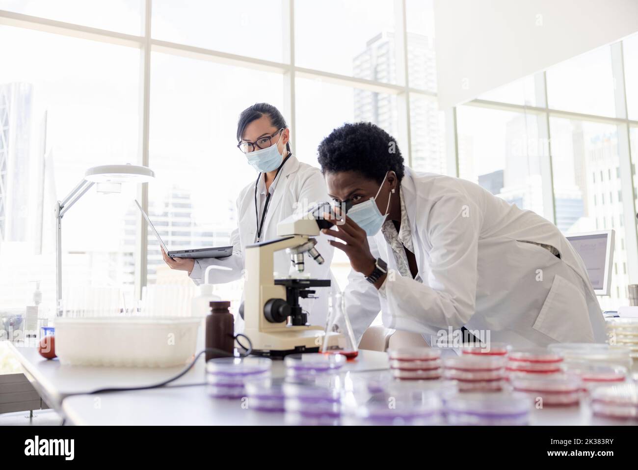 Conducting at desk hi-res stock photography and images - Alamy