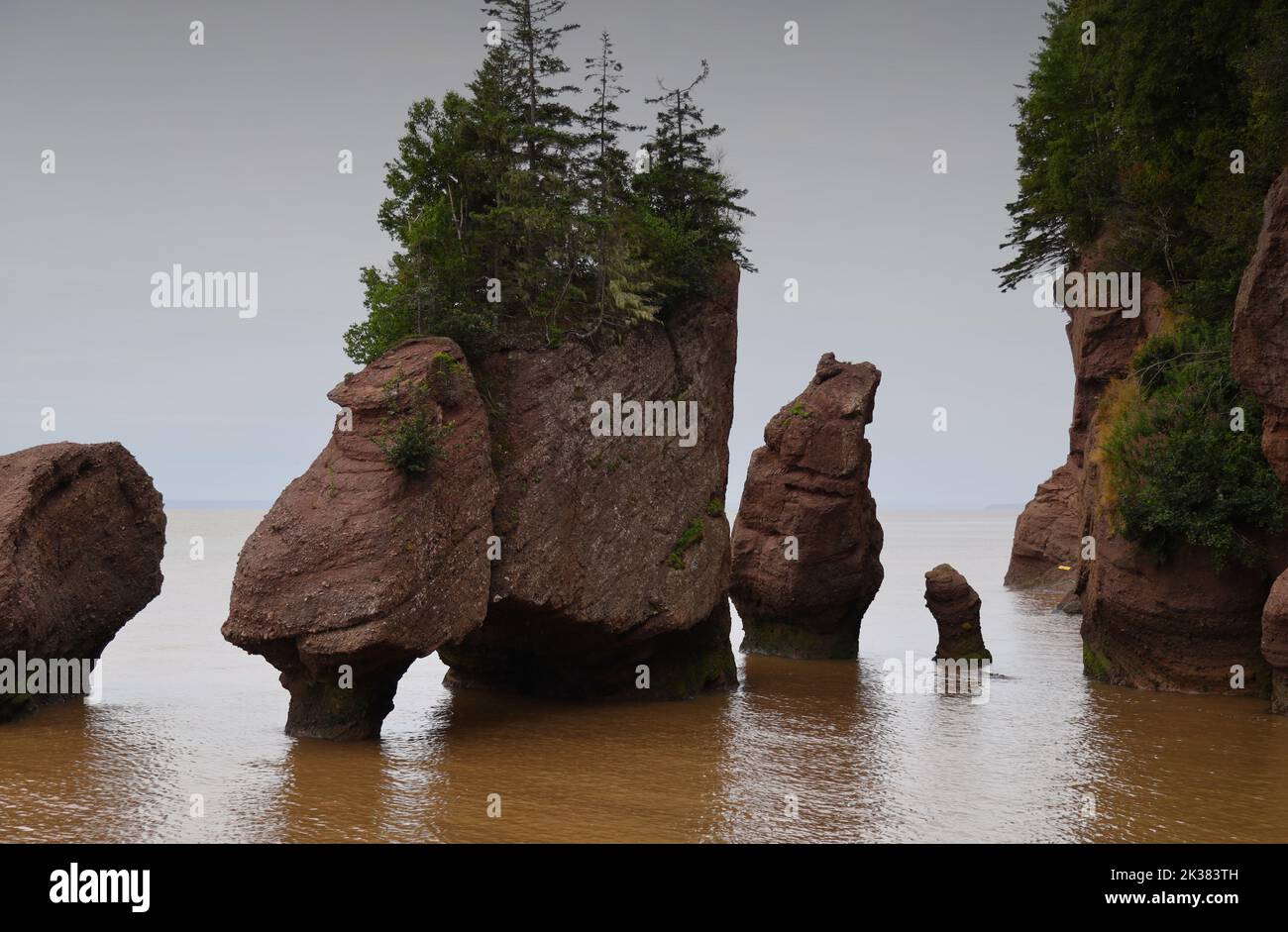 The famous rocks of Hopewell Cape, Canada Stock Photo - Alamy