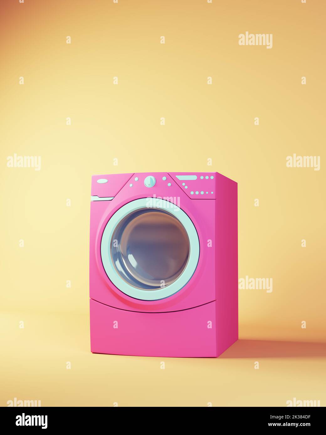 Pink Blue Washing Machine Household Appliance Laundry Japanese 80's ...