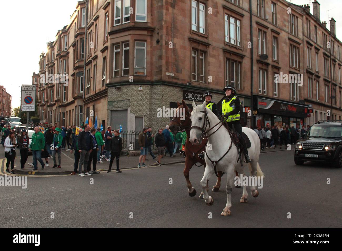 Police and Security before the Scotland Vs Ireland Nations League ...