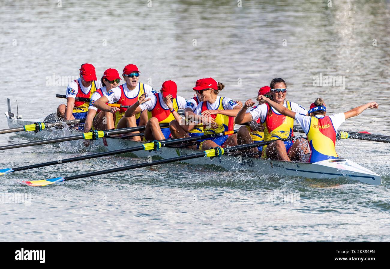 Racice, Czech Republic. 25th Sep, 2022. Magdalena Rusu, Iuliana Buhus ...
