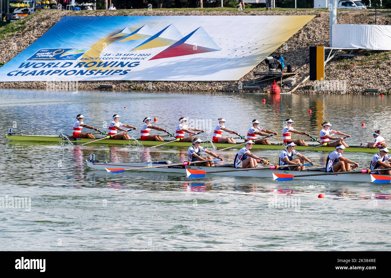 Racice, Czech Republic. 25th Sep, 2022. The third placed Jessica Sevick ...