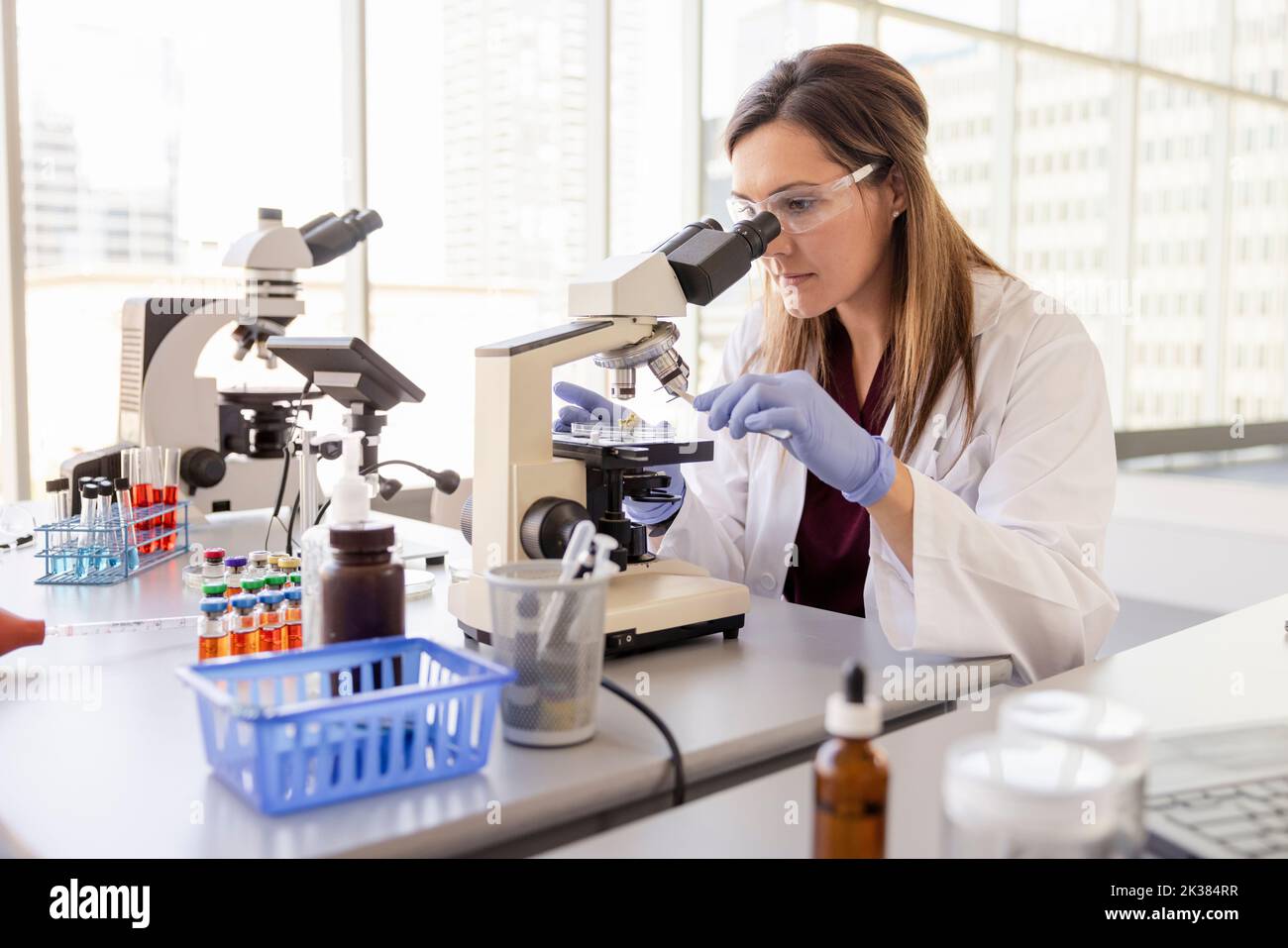 Laboratory plant microscope hi-res stock photography and images - Alamy