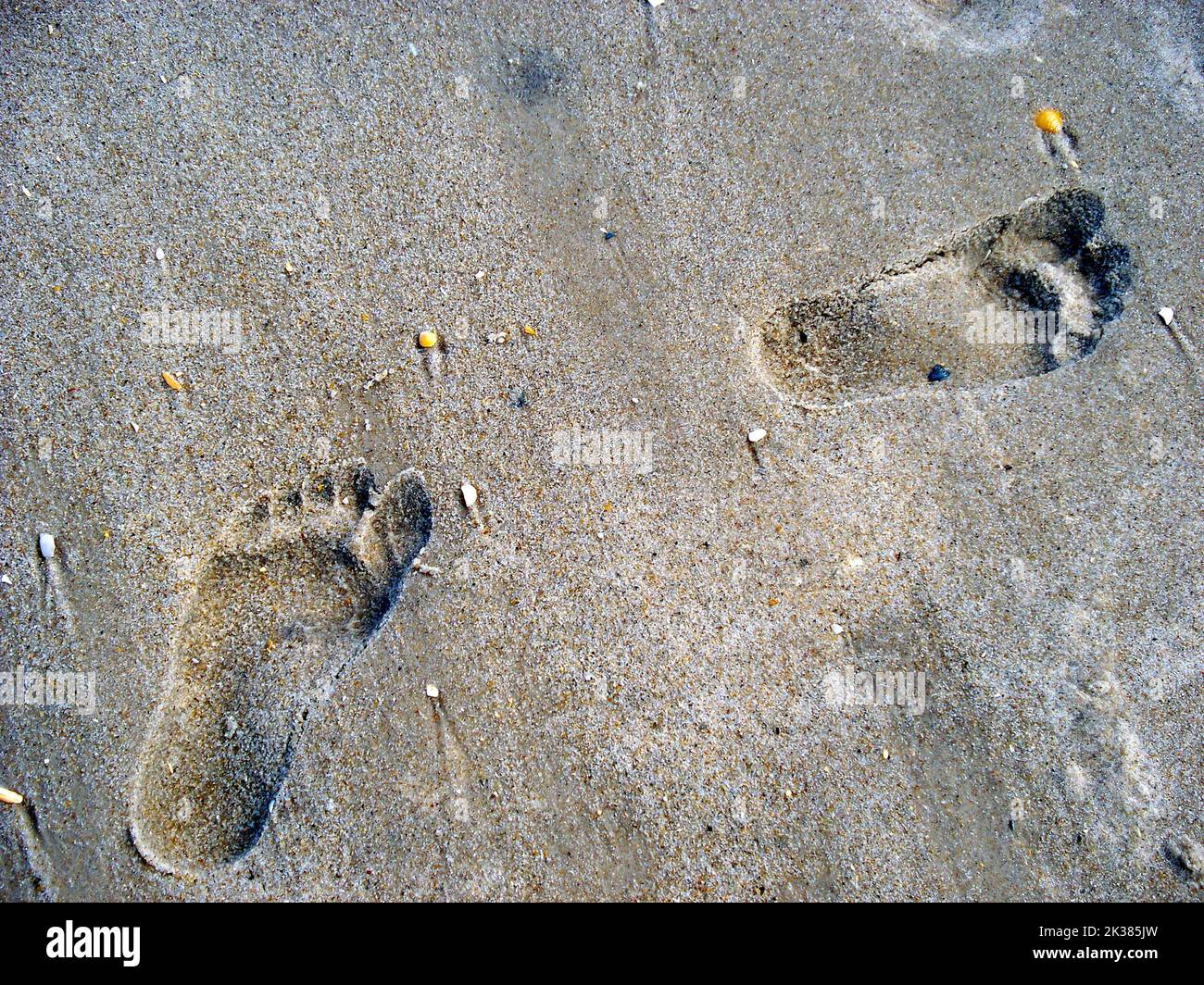 Human marks on sand hi-res stock photography and images - Alamy