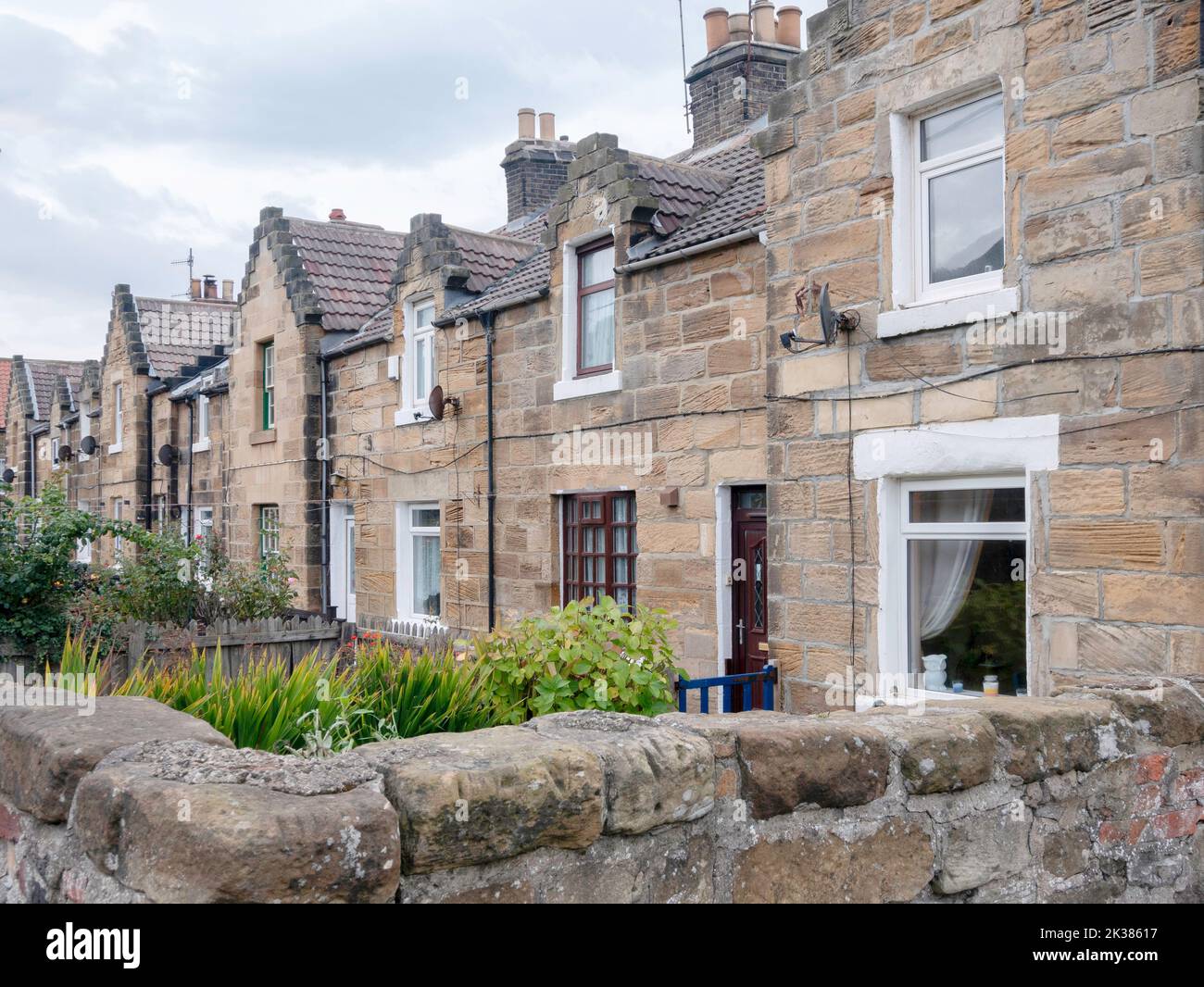 Stone Row one of two historic terraces of stone built houses built in ...