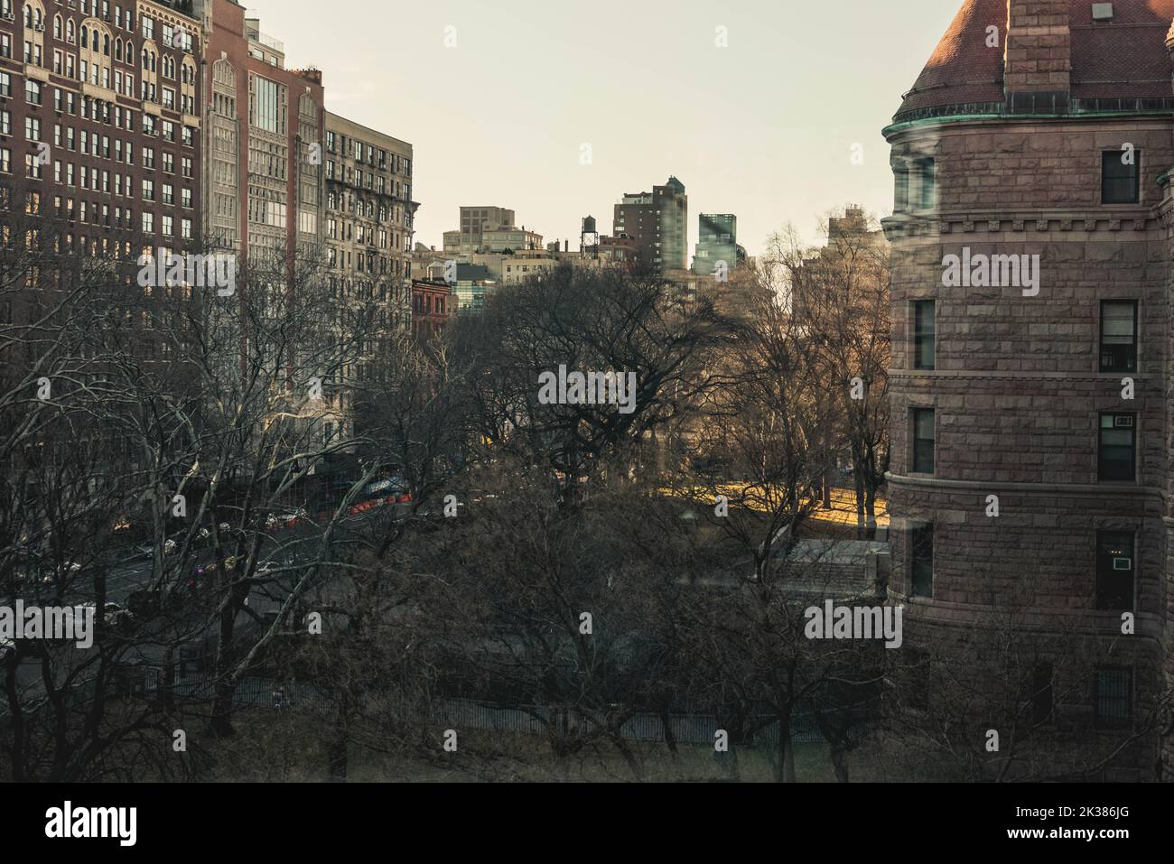 The city buildings on an autumn day Stock Photo - Alamy