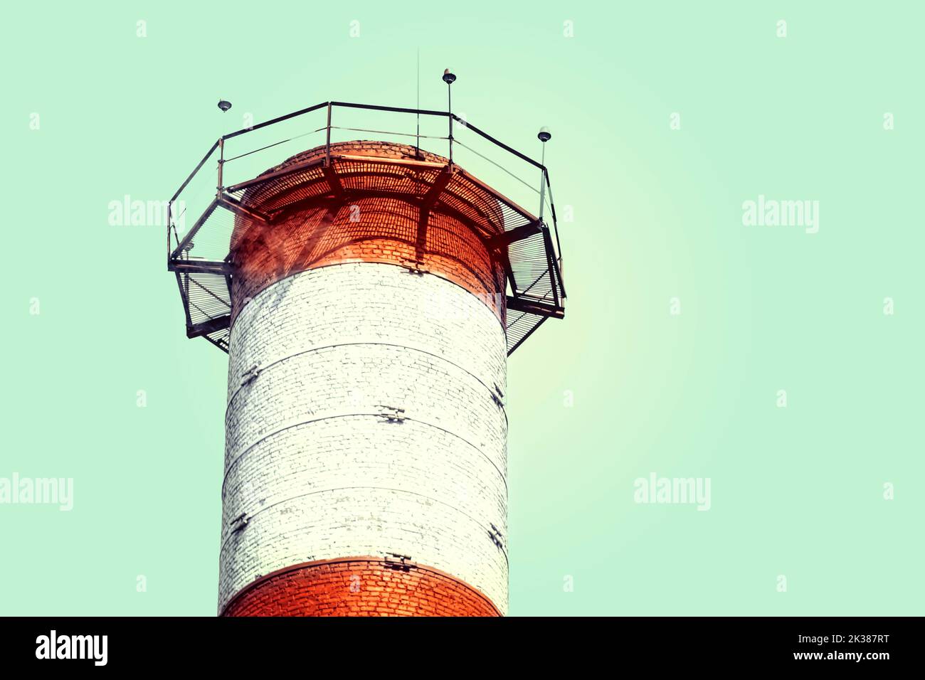 Antique vintage industrial brick pipe. Retro production Stock Photo - Alamy