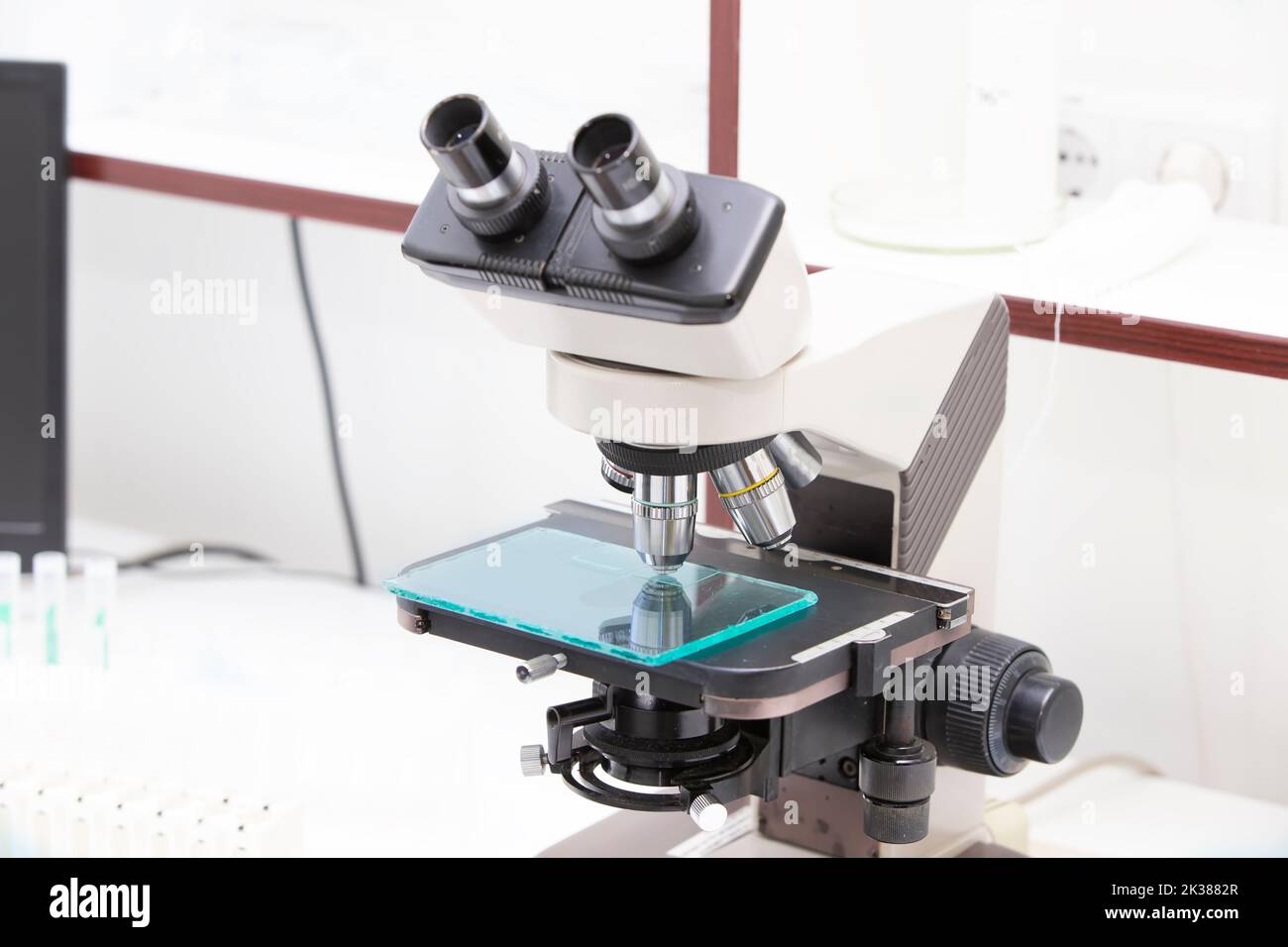 Medical microscope for the study of biological material Stock Photo - Alamy
