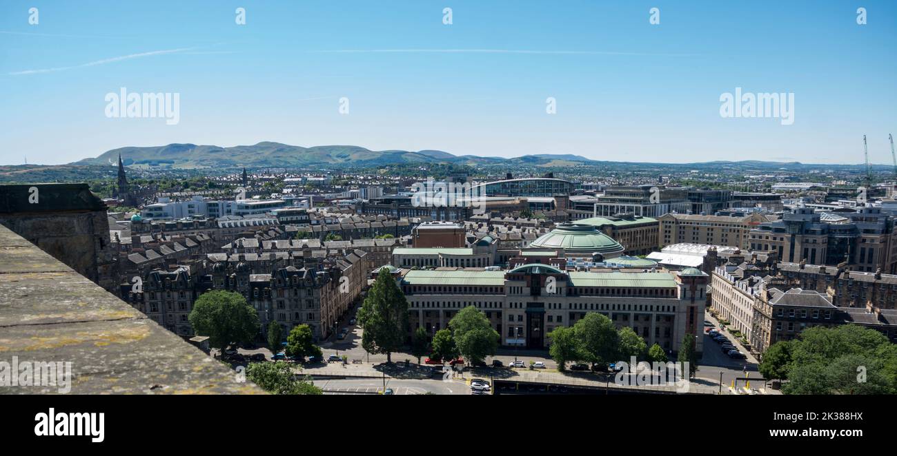 City landscape of Edinburgh with The Usher Hall Stock Photo - Alamy