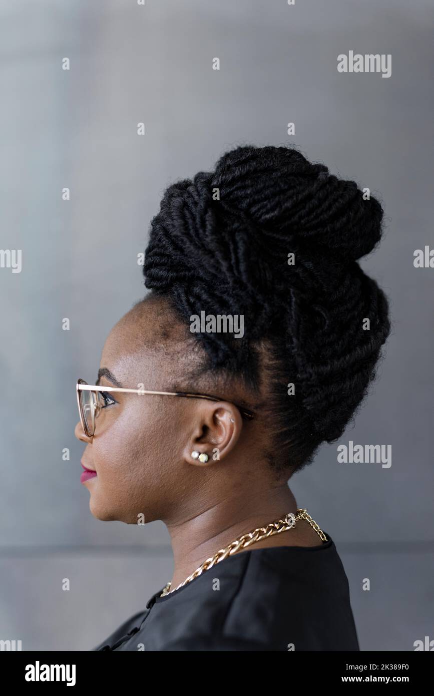 Twisted topknot hi-res stock photography and images - Alamy