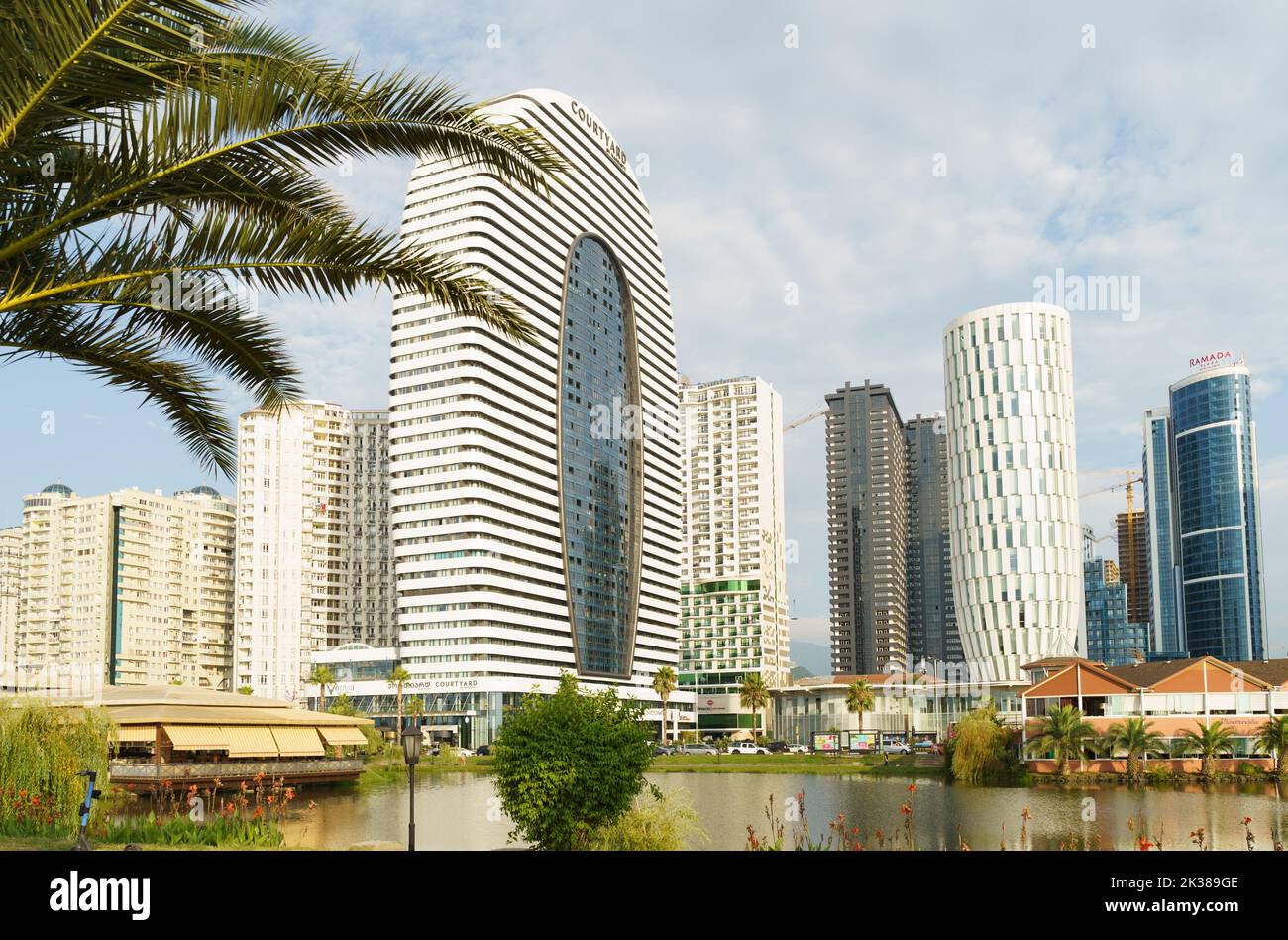 BATUMI, GEORGIA, AJARIA - AUGUST 29, 2022: COURTYARD Marriott Batumi ...
