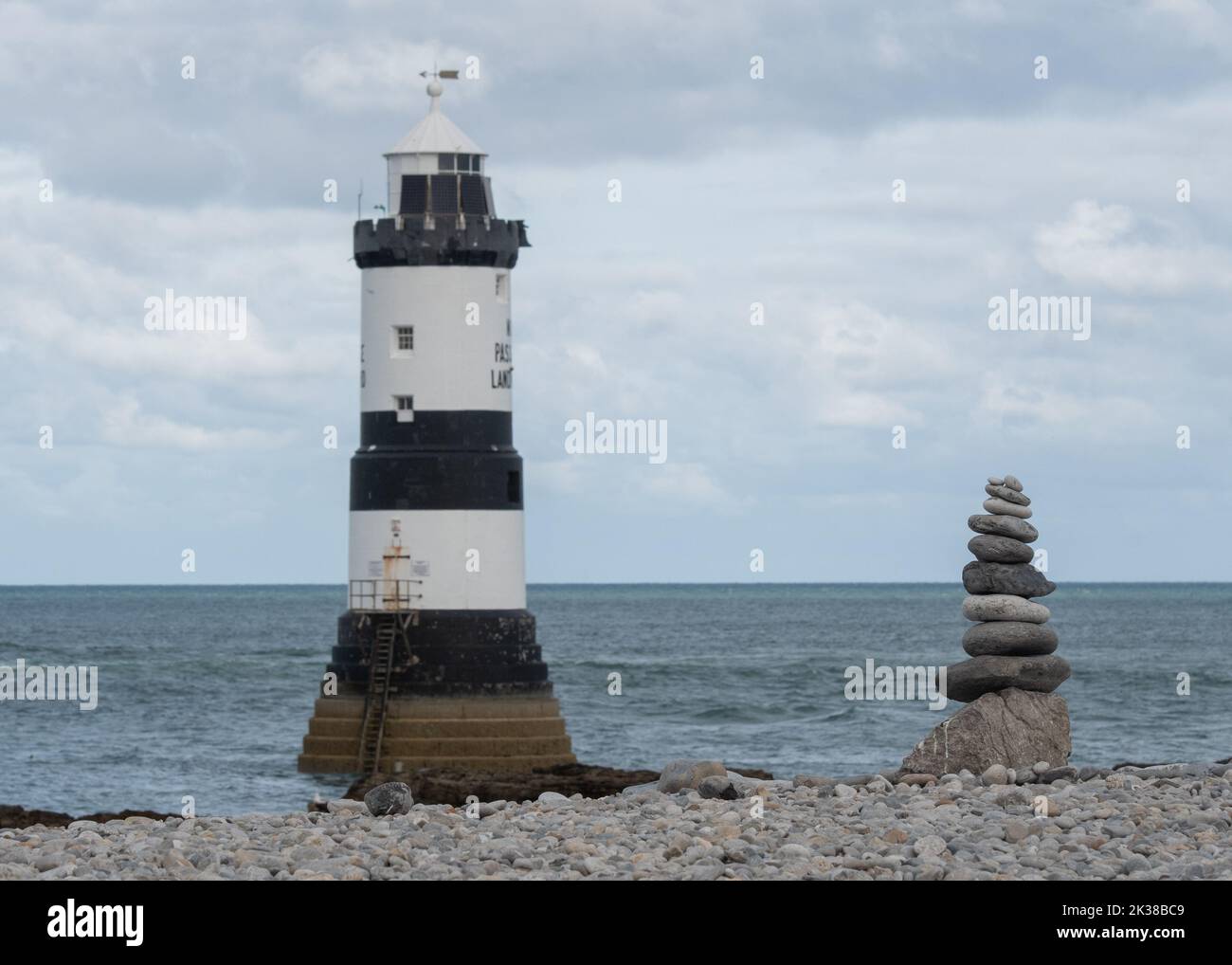 Penmon Lighthouse / Trwyn Du Lighthouse Stock Photo - Alamy