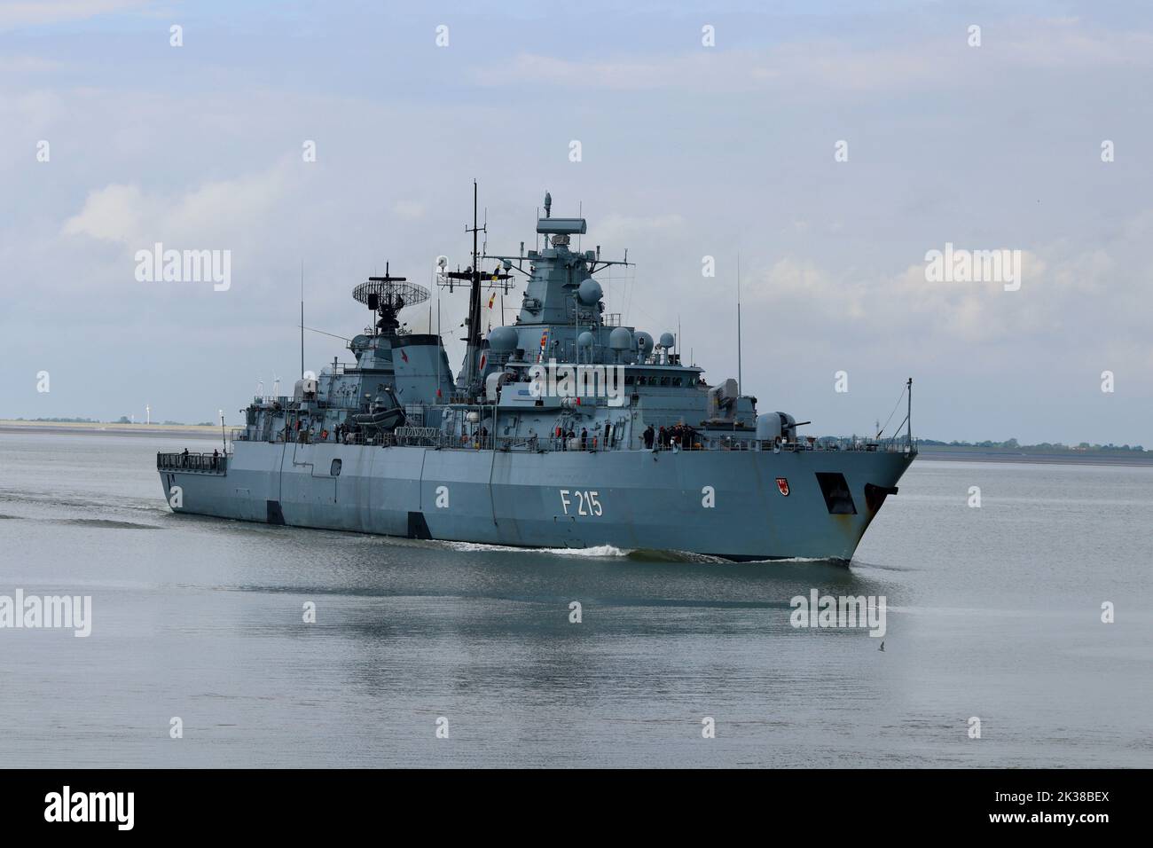 German Navy frigate FGS BRANDENBURG Stock Photo - Alamy