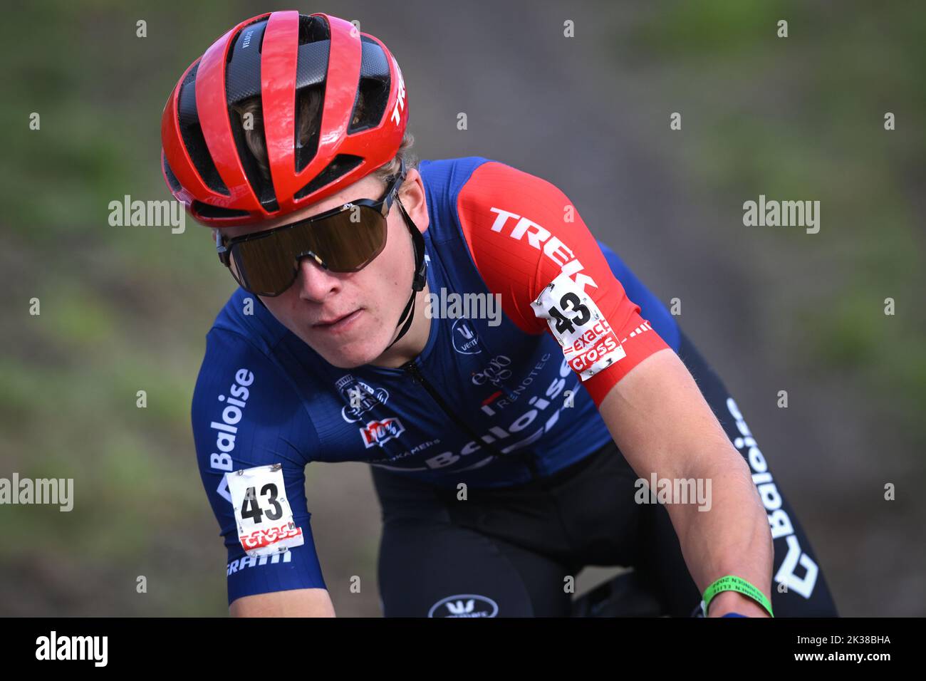 Ducth David Haverdings pictured in action during the men elite race of ...