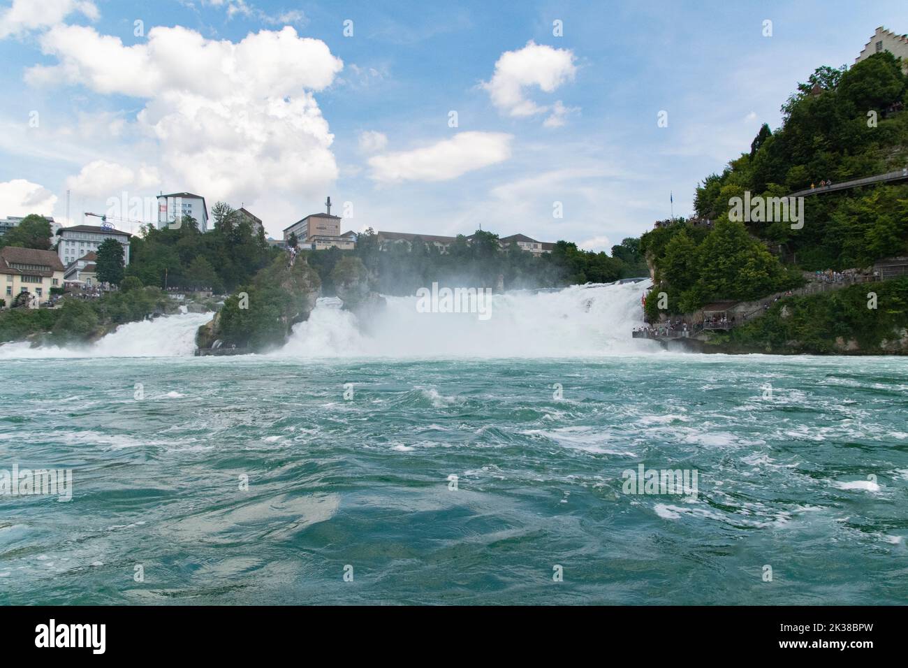 Switzerland The Rhine Falls the largest waterfall in Switzerland and ...