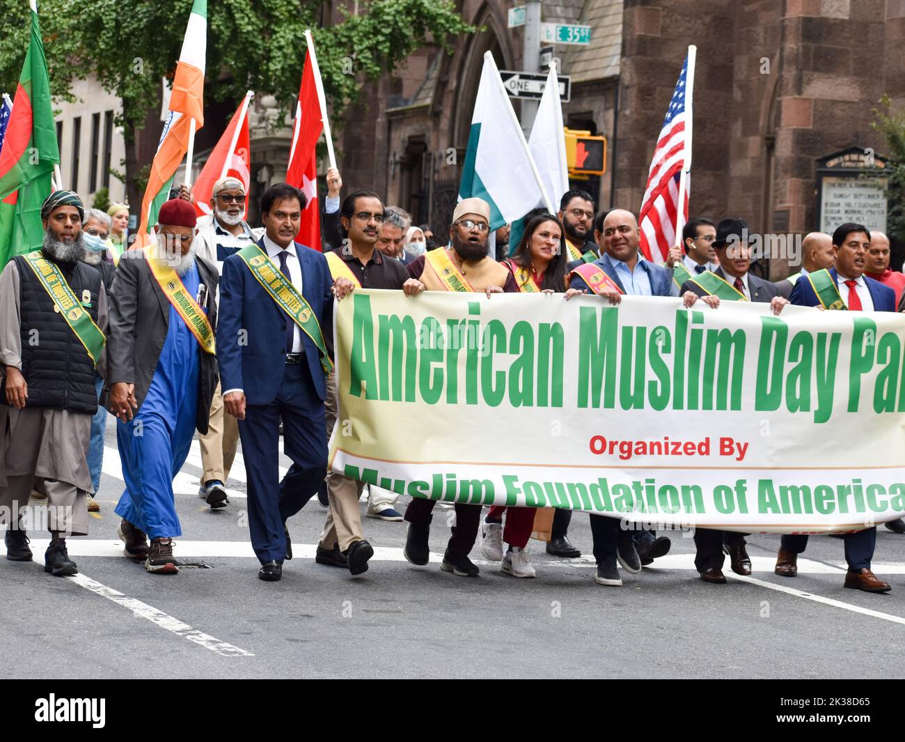 New York City, United States. 25th Sep, 2022. Participants are seen ...