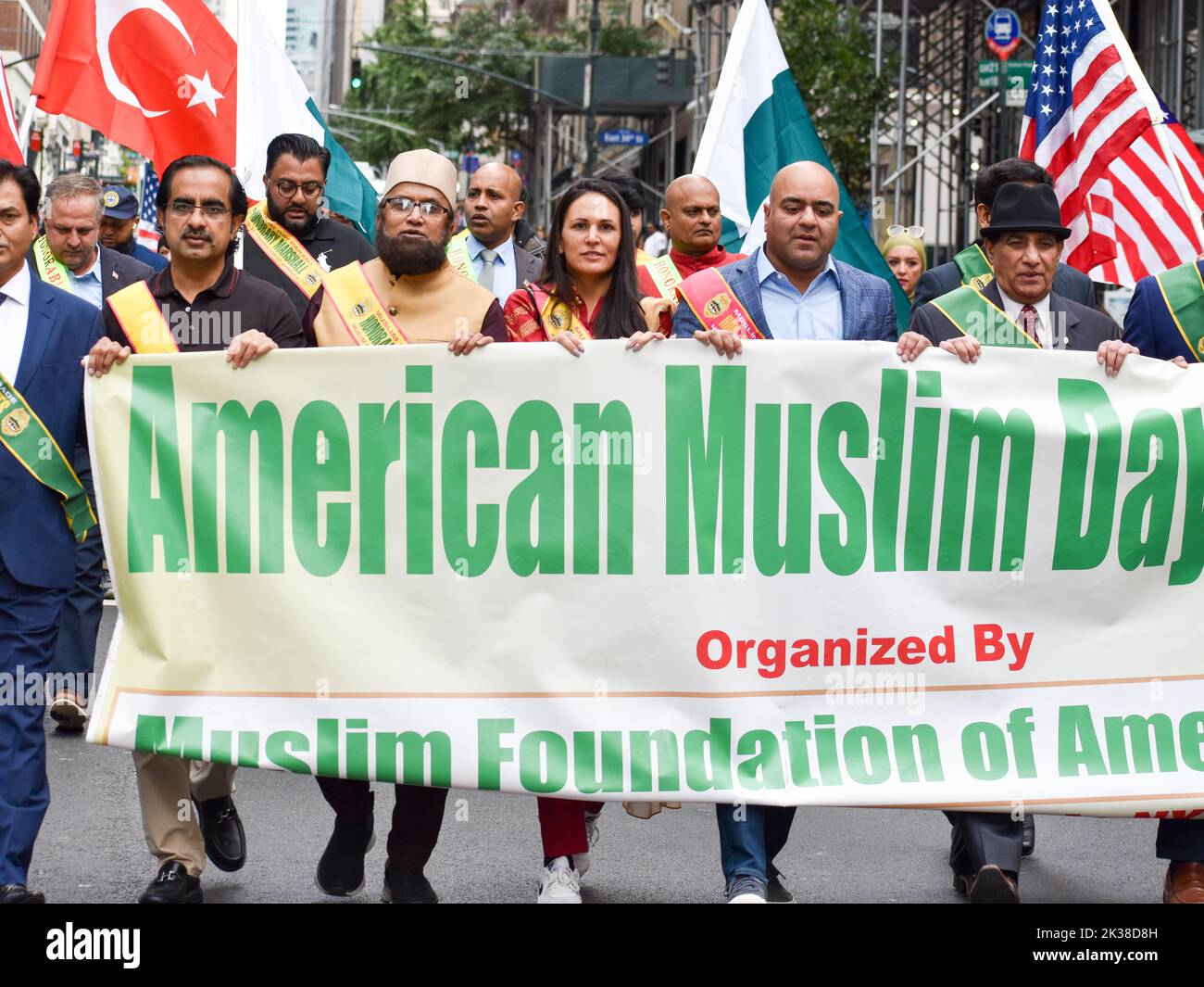 New York City, United States. 25th Sep, 2022. Muslim New Yorkers march ...