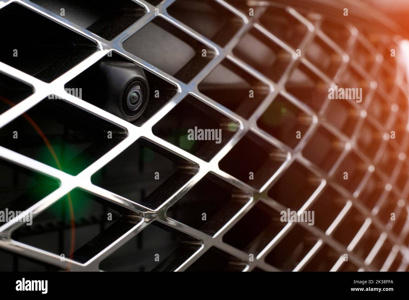 Car front view camera for parking assistance Stock Photo - Alamy