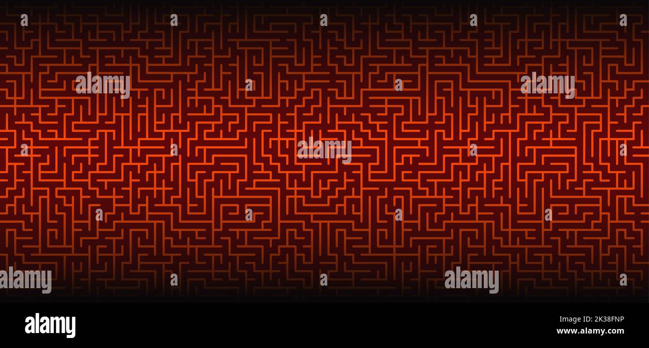 Education logic, labyrinth line. Black square maze. Vector. Find the ...