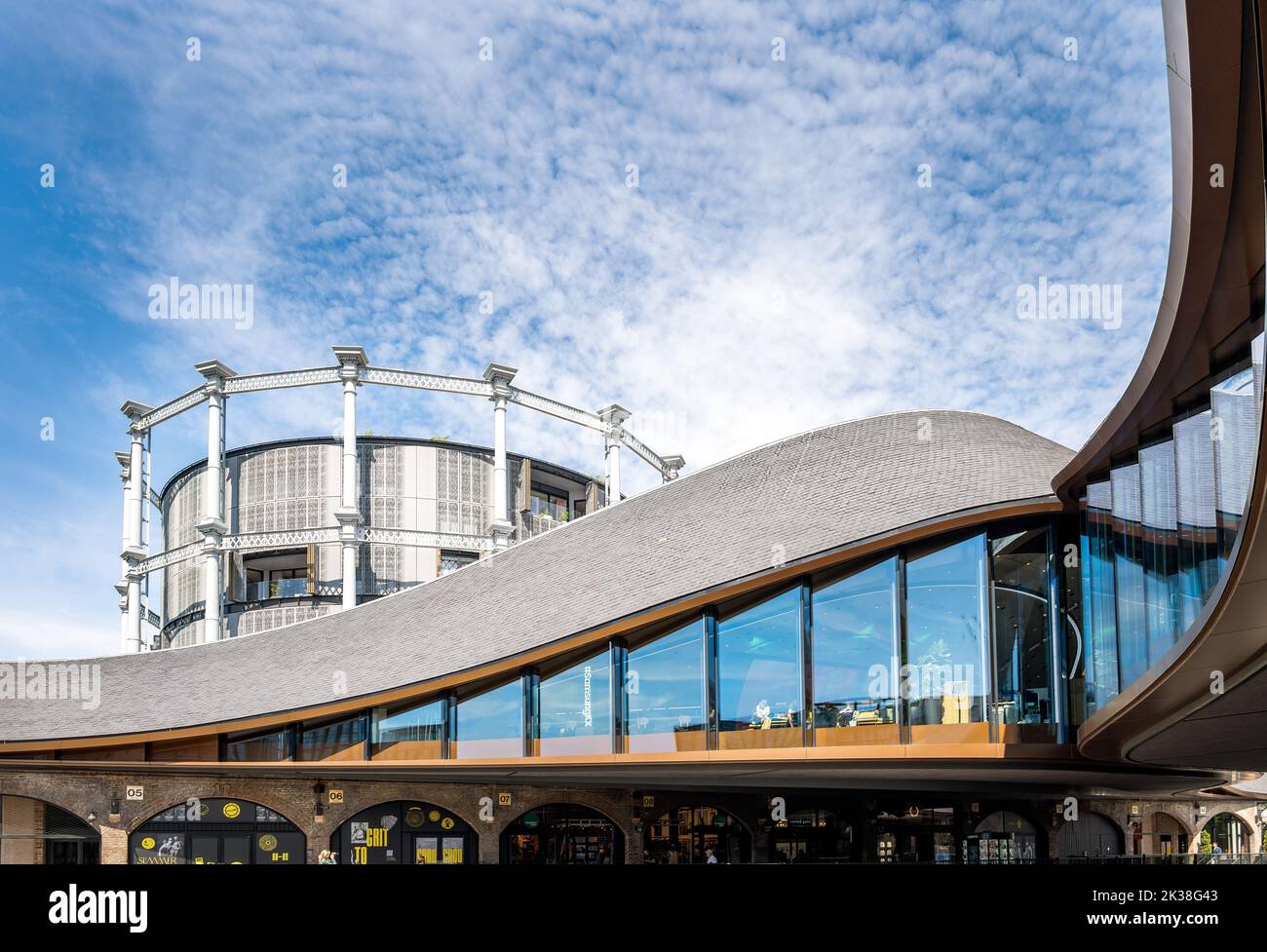 LONDON, ENGLAND - JULY 23rd, 2022: View of Coal drop Yard and the ...