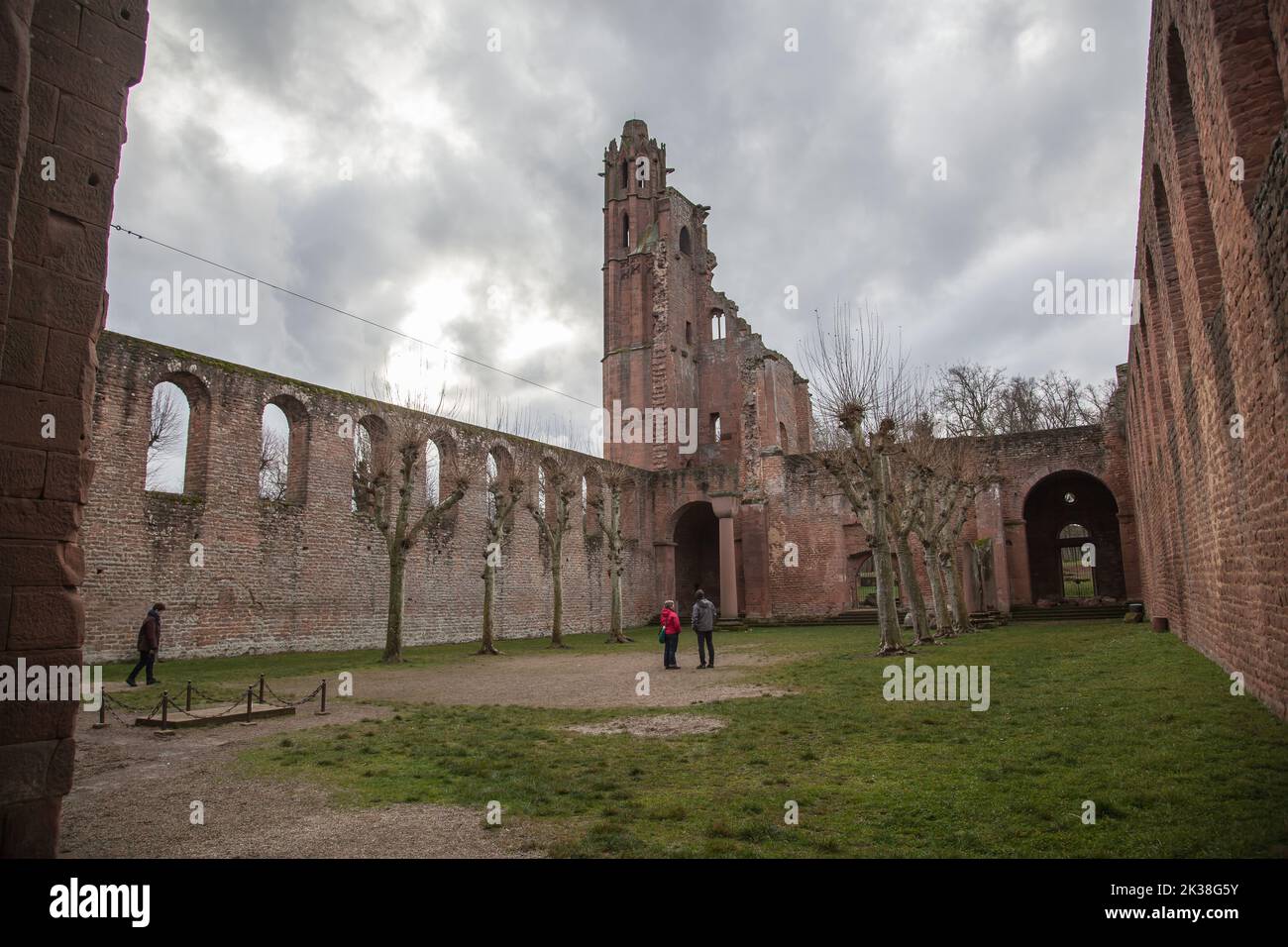 The ruins of the Limburg castle near Bad Duerkheim, Pfalz, Germany ...