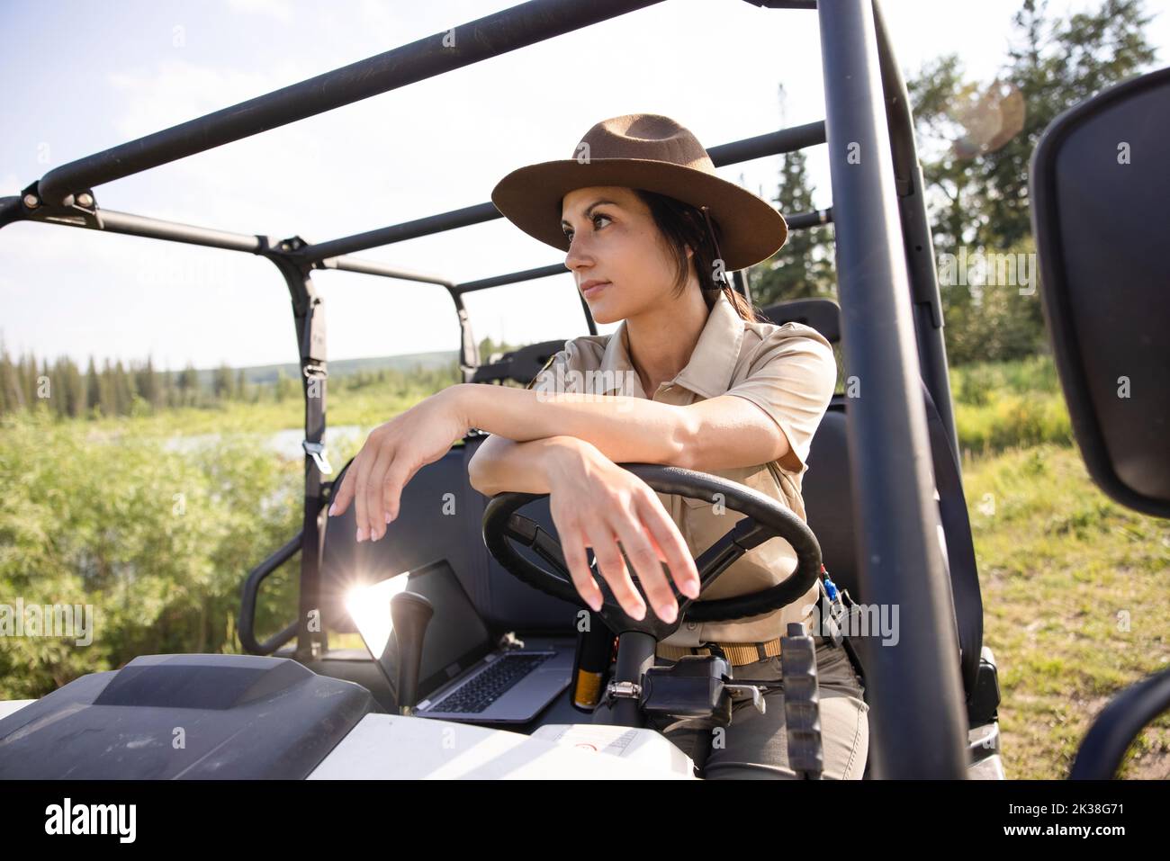 Forest ranger vehicle hi-res stock photography and images - Alamy
