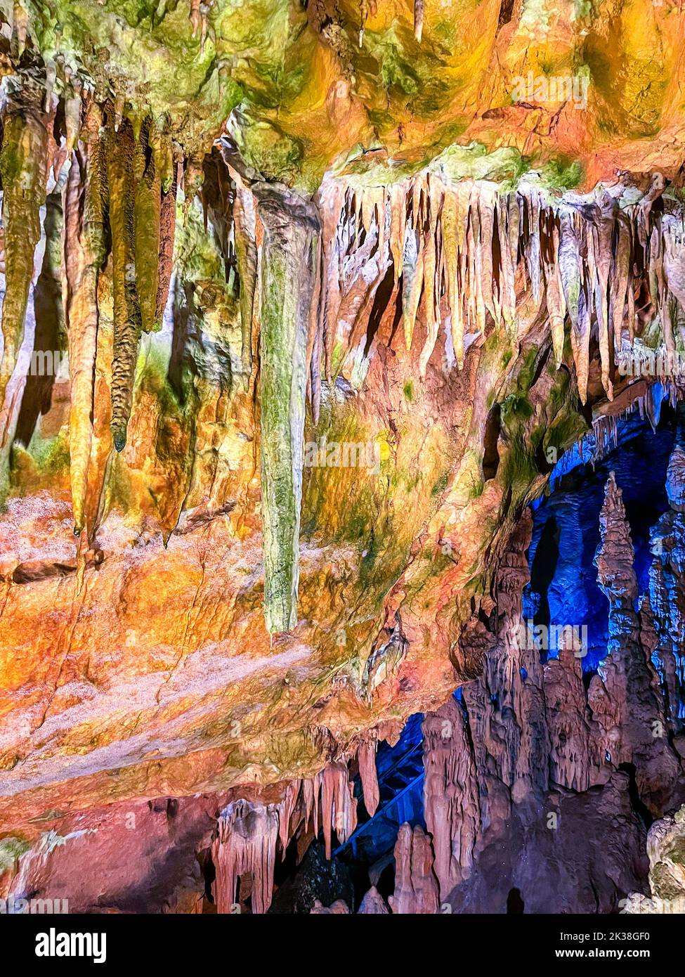 Inegol, Bursa, Turkey - September 2022: Oylat Cave, mobile photography ...