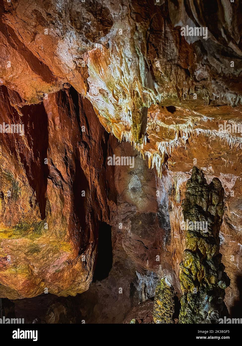 Inegol, Bursa, Turkey - September 2022: Oylat Cave, mobile photography ...