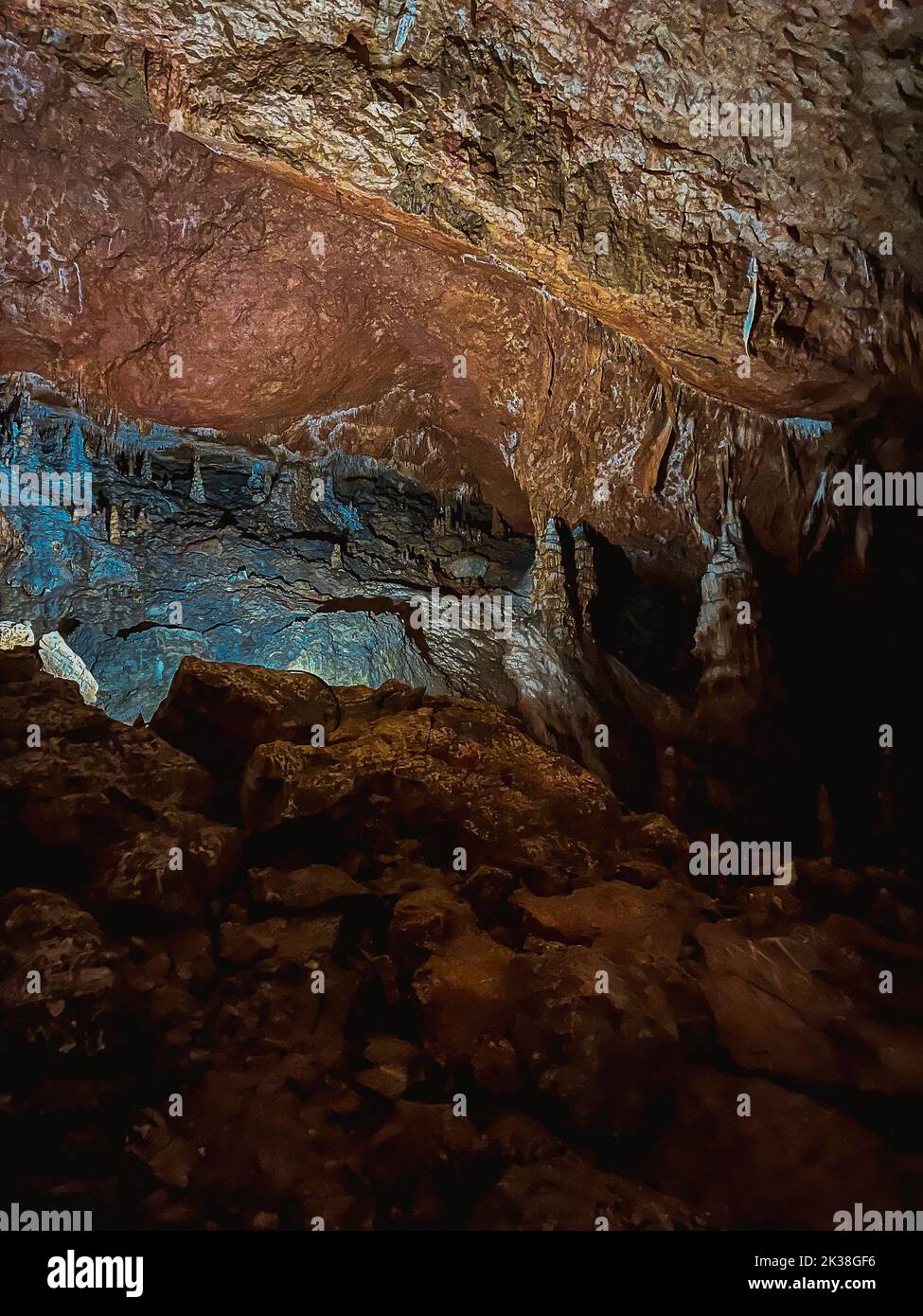 Inegol, Bursa, Turkey - September 2022: Oylat Cave, mobile photography ...