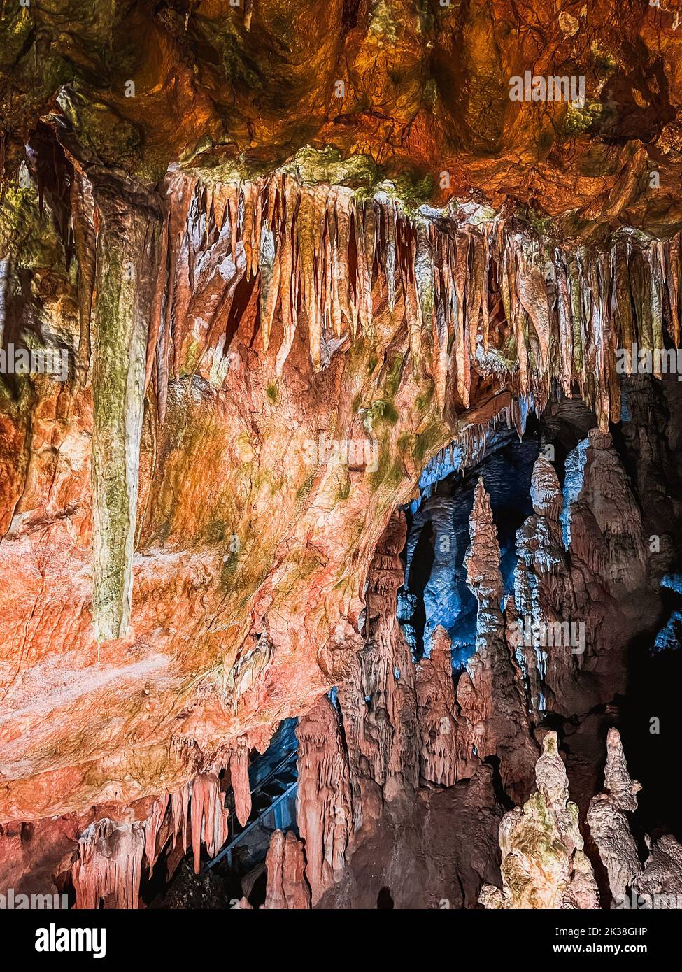 Inegol, Bursa, Turkey - September 2022: Oylat Cave, mobile photography ...