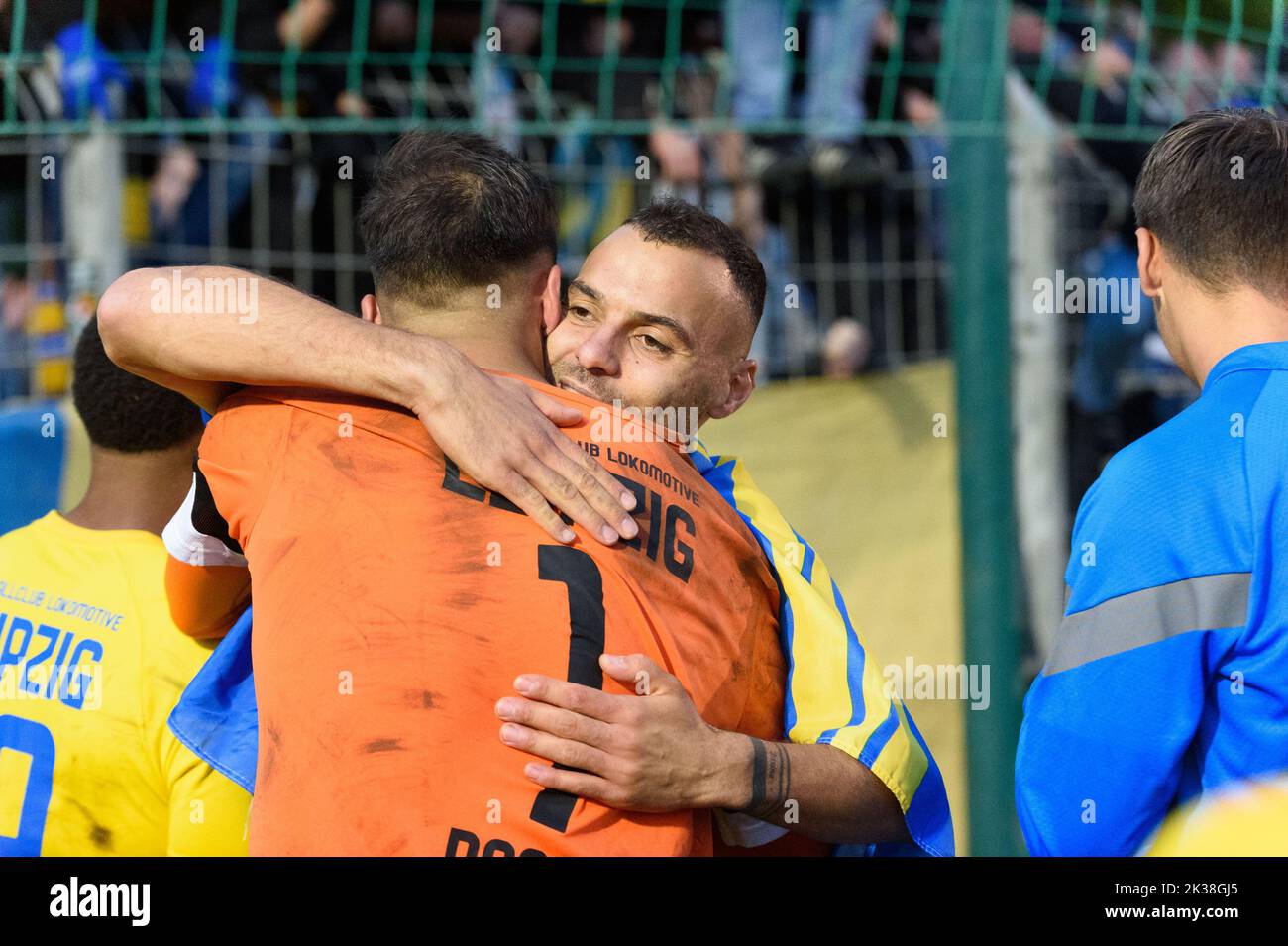 September 25, 2022: Goalkeeper Isa Dogan (1 1. FC Lokomotive Leipzig ...