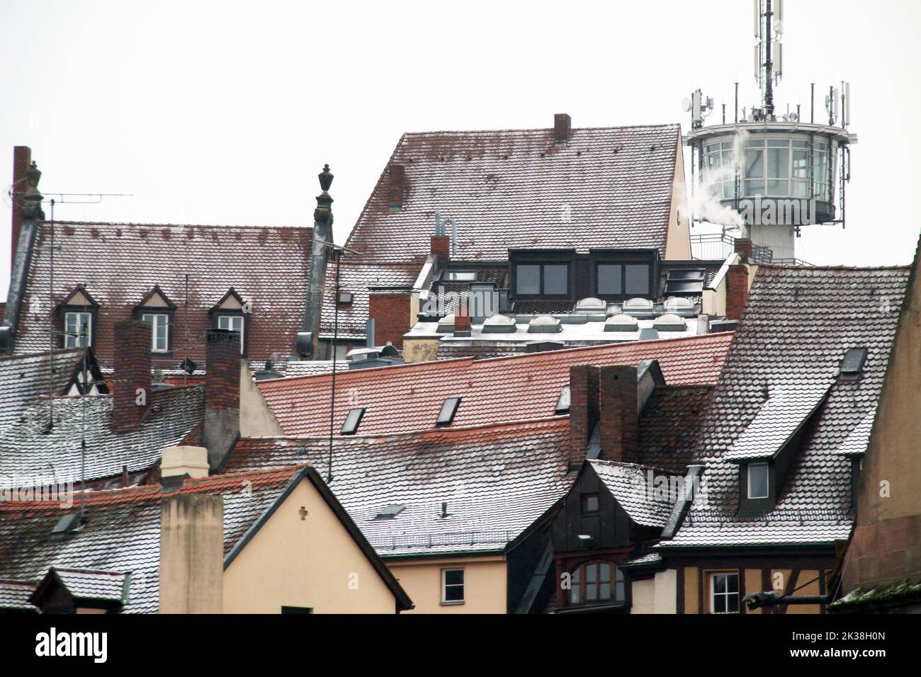 Rooftops with snow hi-res stock photography and images - Alamy