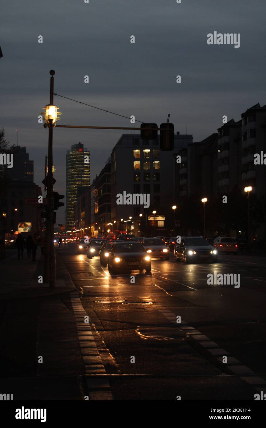 Road night beautiful light hi-res stock photography and images - Alamy