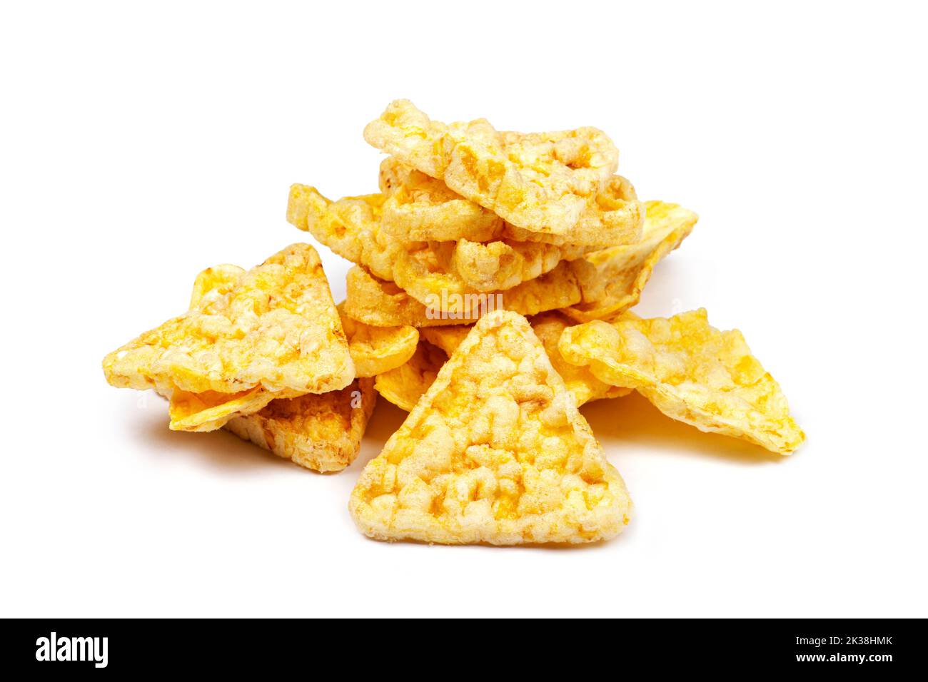 Corn snack isolated on white background Stock Photo - Alamy