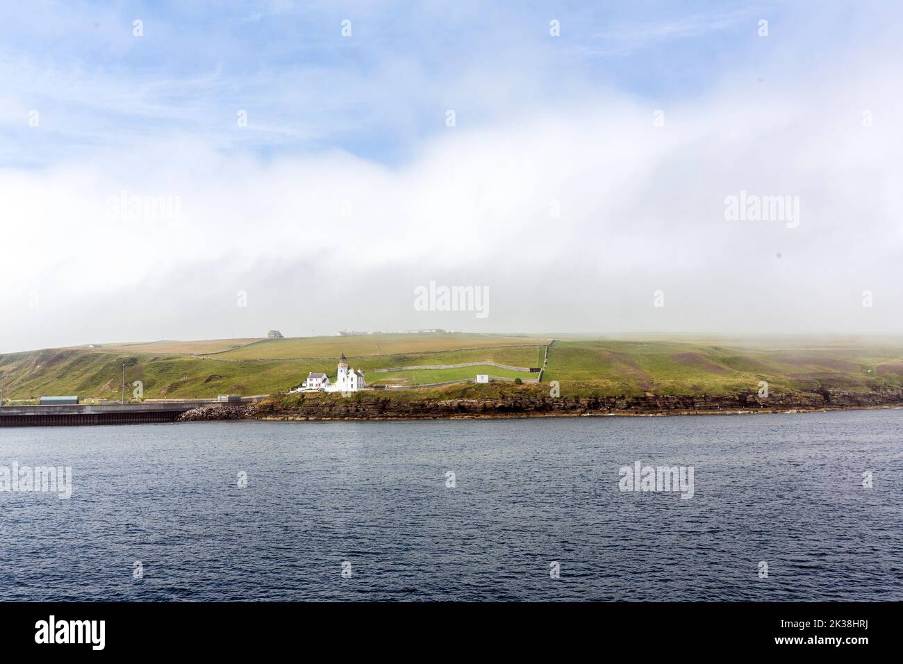 Holburn Head Lighthouse, Scrabster, Thurso Bay, Caithness, Scotland, UK ...