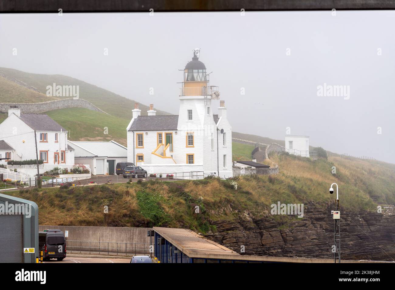 Holburn Head Lighthouse, Northlink Ferries Dock, Scrabster, Thurso Bay ...