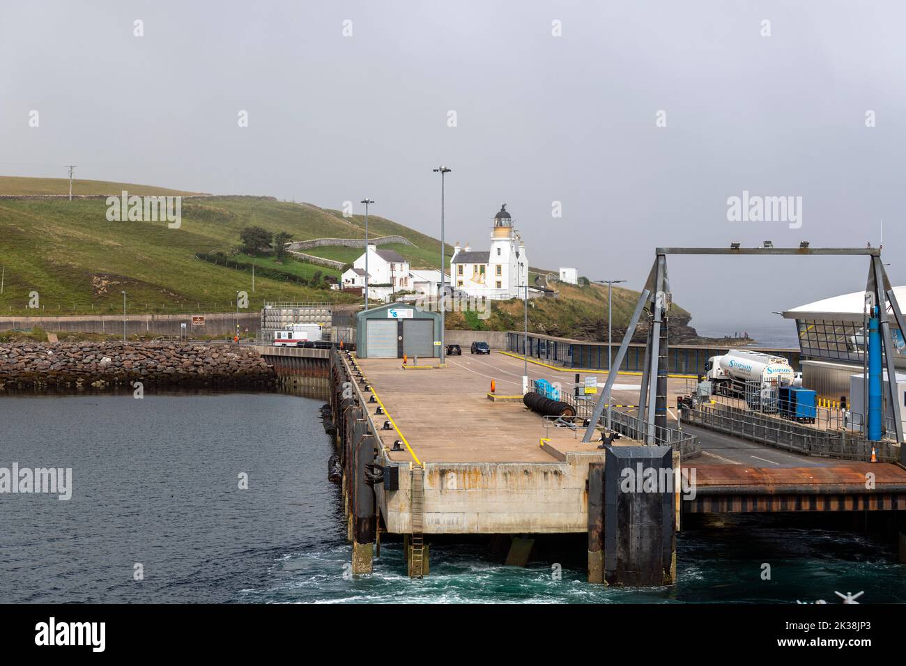 Holburn Head Lighthouse, Northlink Ferries Dock, Scrabster, Thurso Bay ...