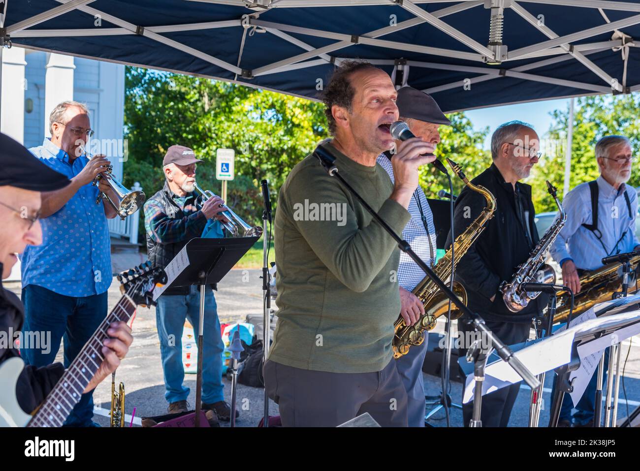Stoney's Wicked Din performing at the West Concord Porchfest, an annual ...