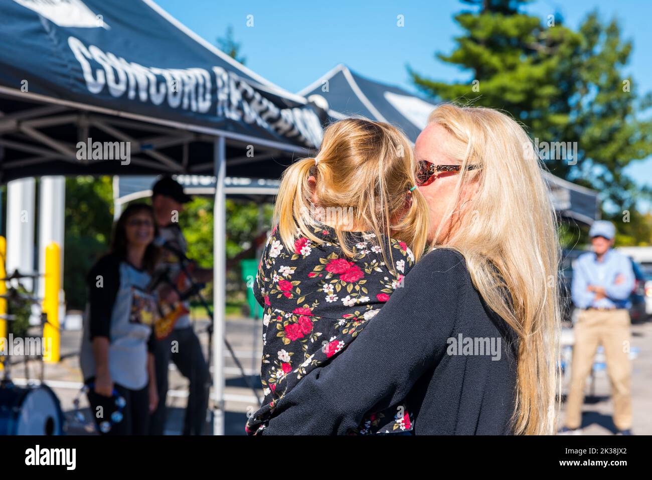 Impact, a Boston band, performing at the West Concord Porchfest, an ...