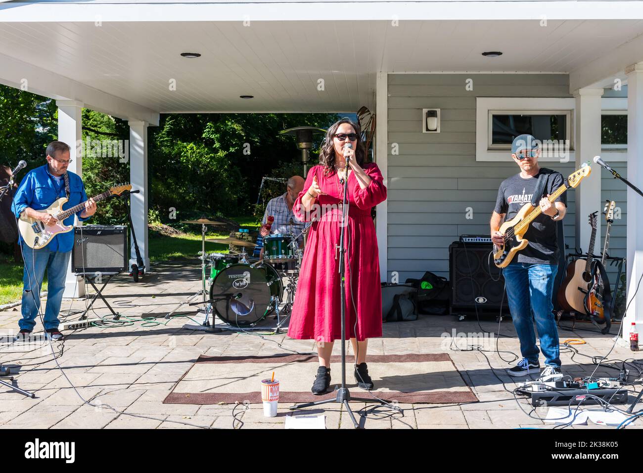 Poor Yorick performing at the West Concord Porchfest, an annual ...
