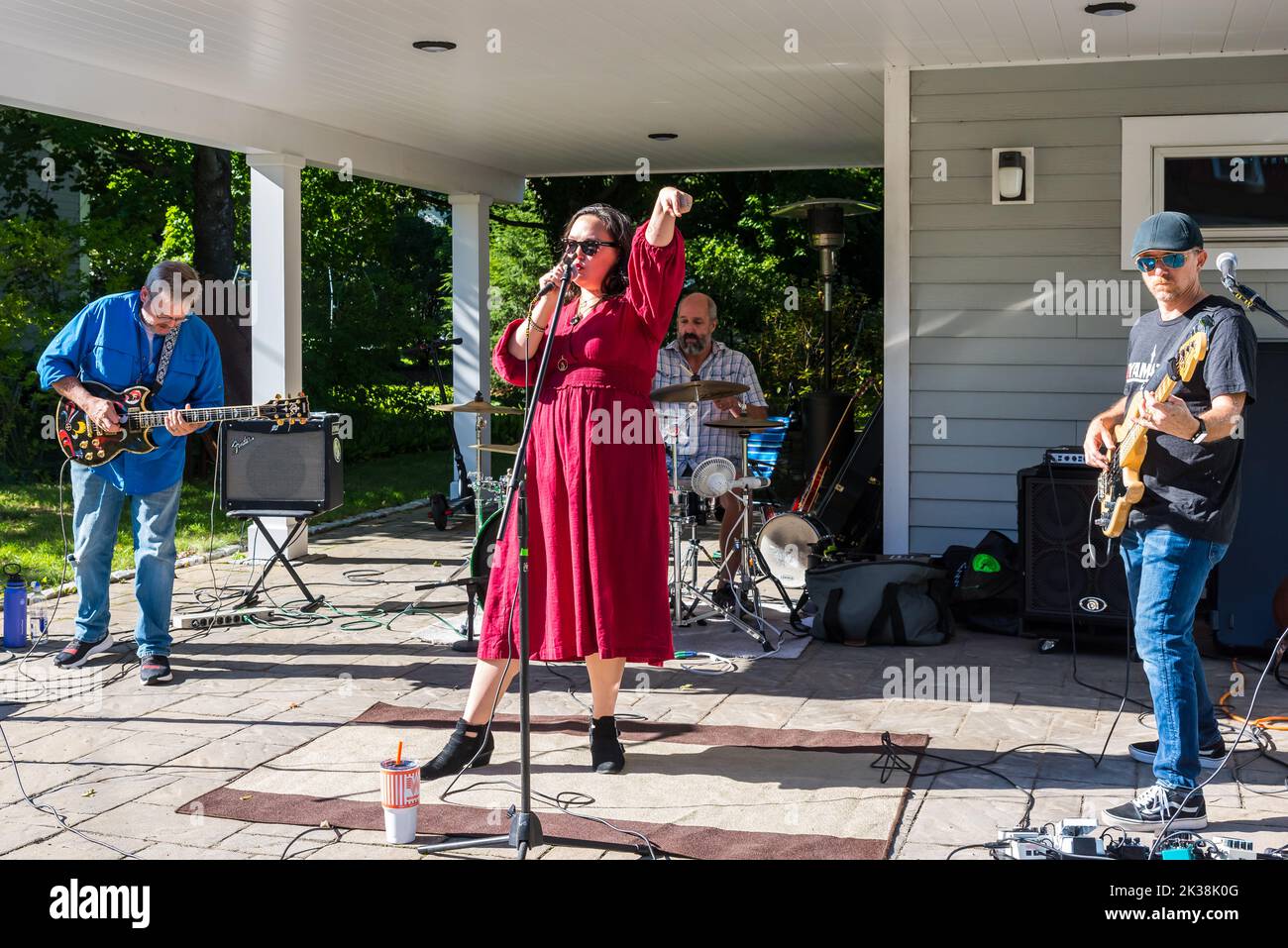 Poor Yorick performing at the West Concord Porchfest, an annual ...