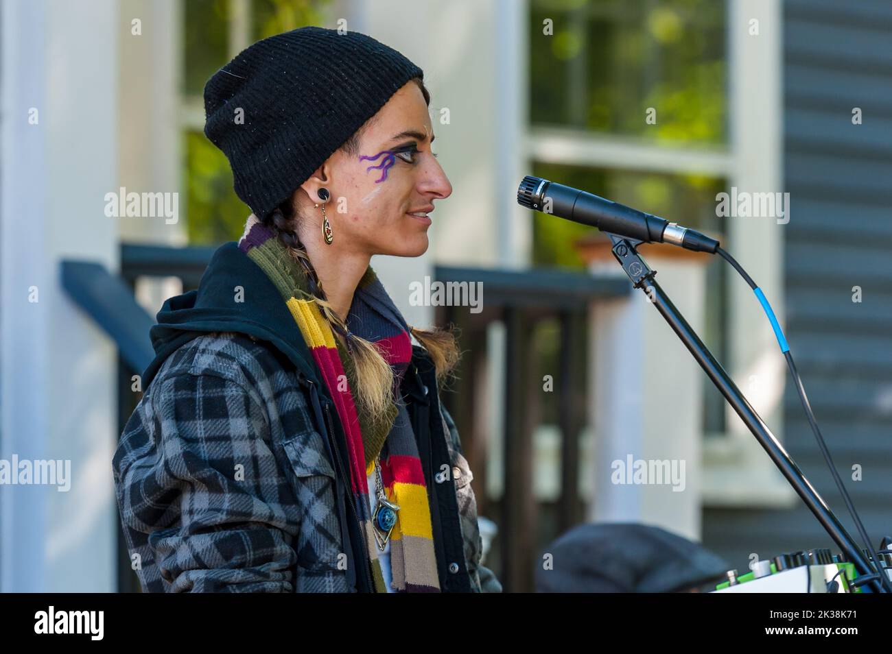 Mother Fungus, a Boston-based funk band at the West Concord Porchfest ...