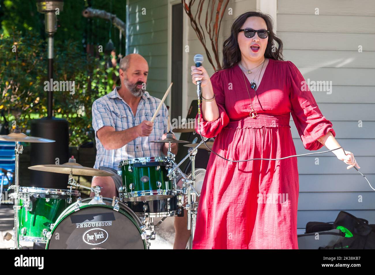 Poor Yorick performing at the West Concord Porchfest, an annual ...