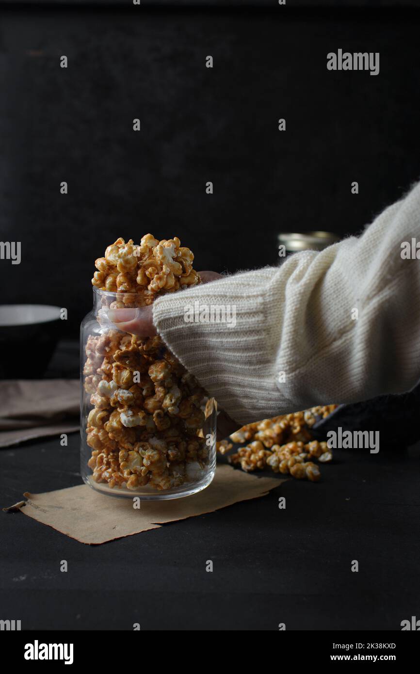 Picking popcorn hi-res stock photography and images - Alamy